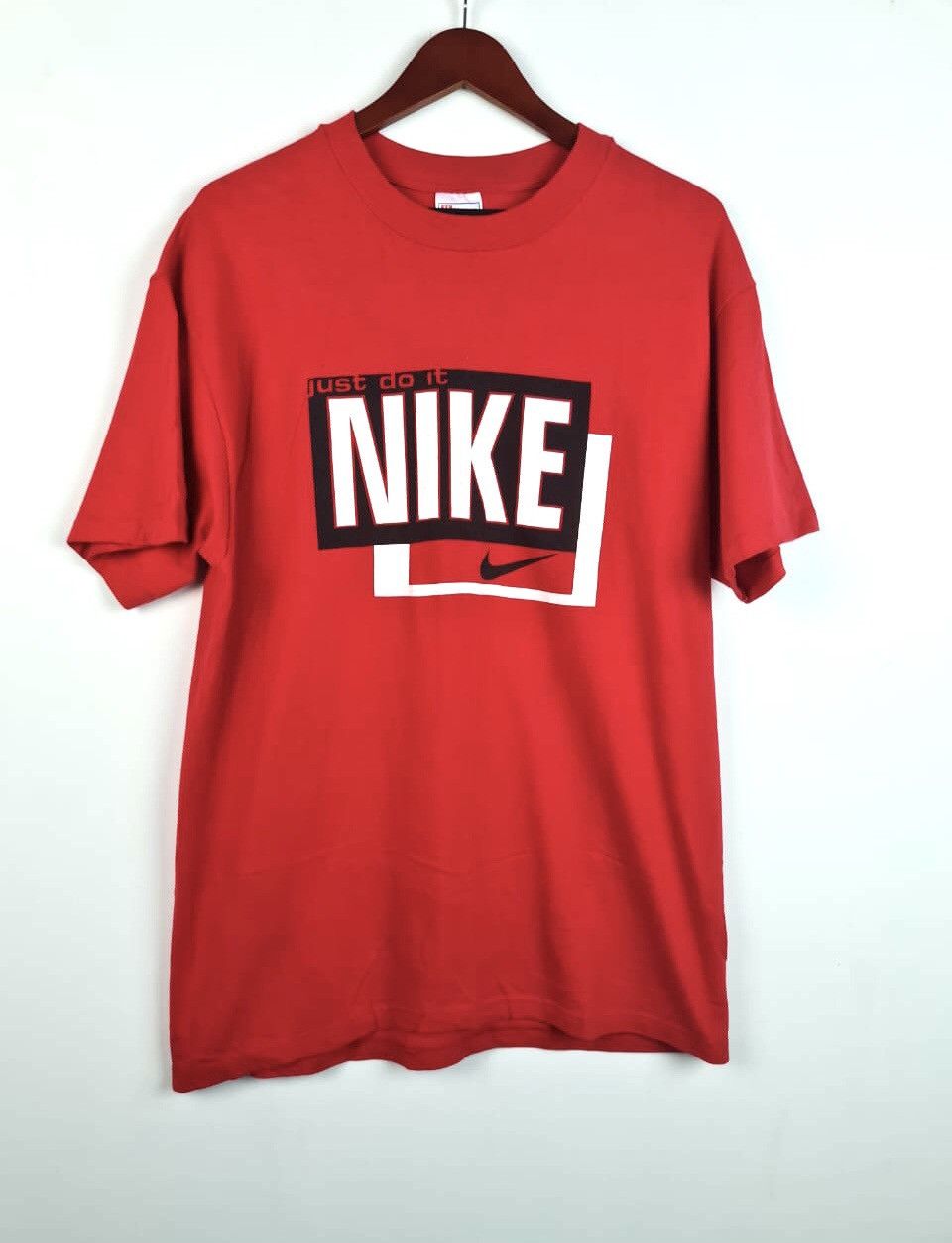 Nike Vintage nike bootleg 90s single stitch classic logo rare tee | Grailed