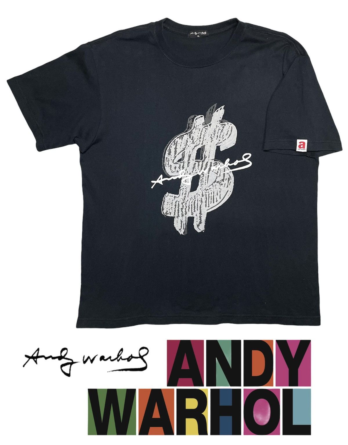 Vintage Vintage Andy Warhol Dollar Sign iconic art fashion rare 90s ...