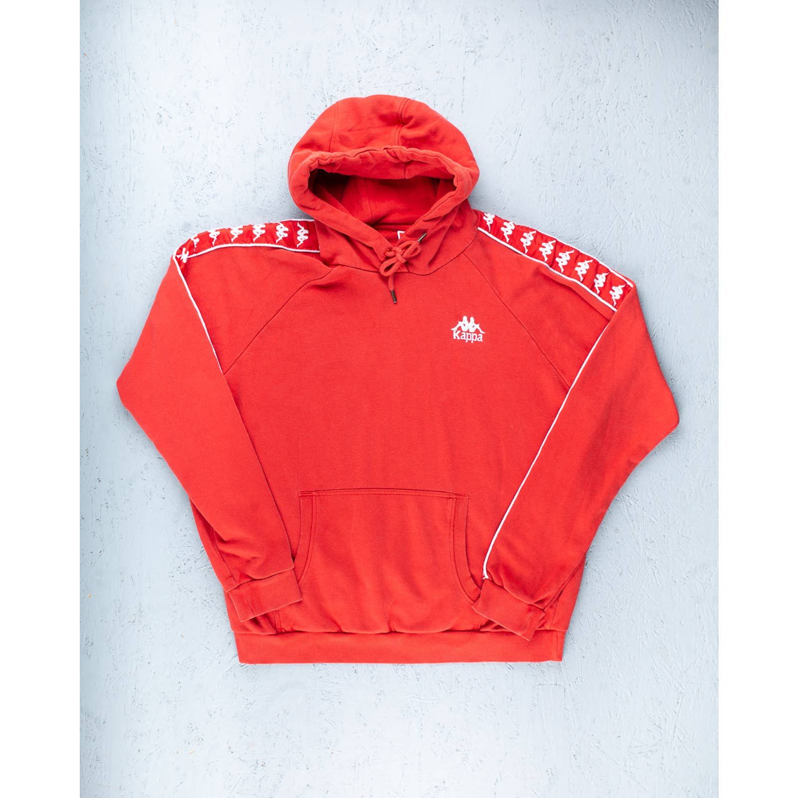 Kappa 90s Kappa Red Embroidered Minimal Logo Hoodie | Grailed