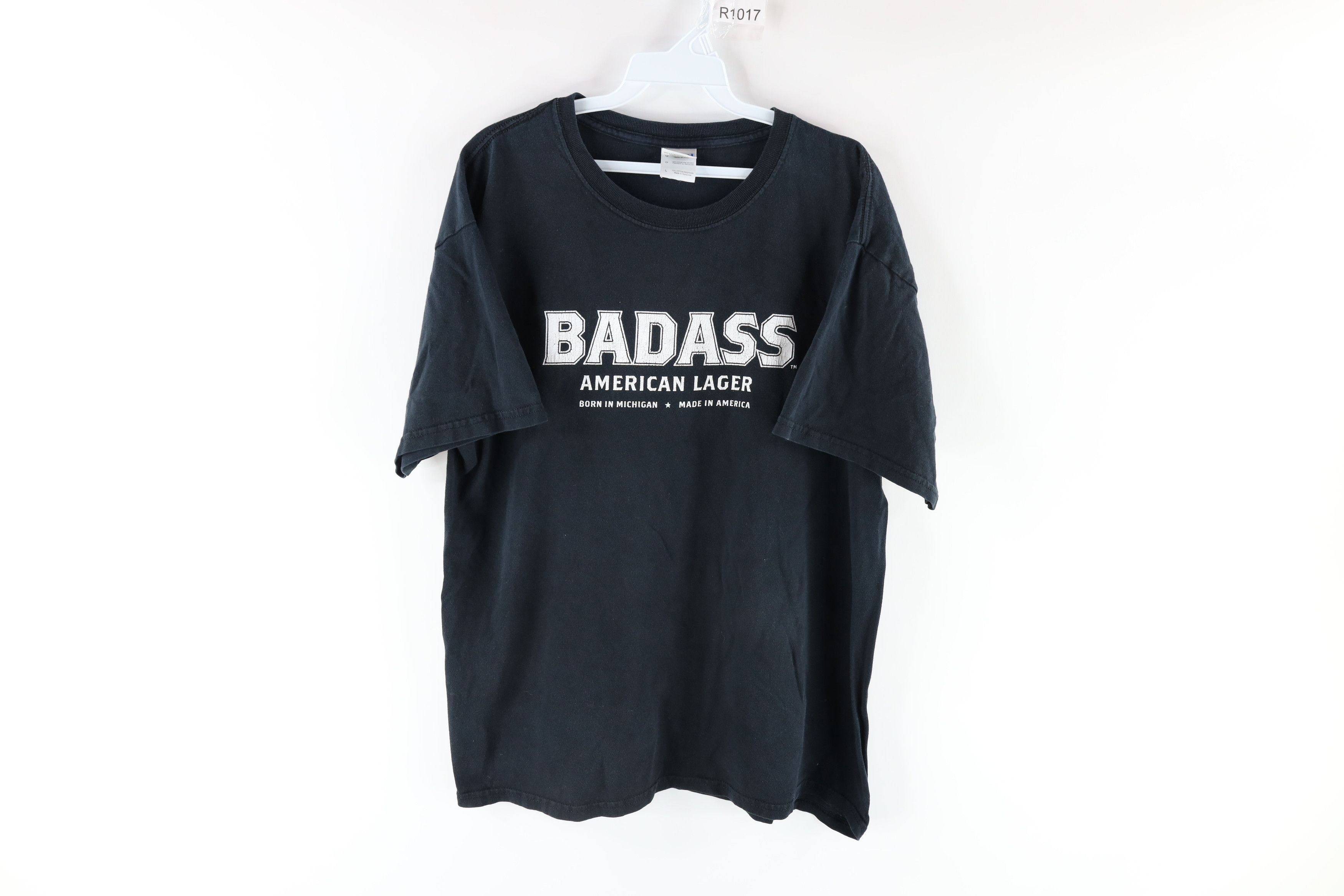 Vintage Vintage Kid Rock Badass American Lager Spell T-Shirt Black ...