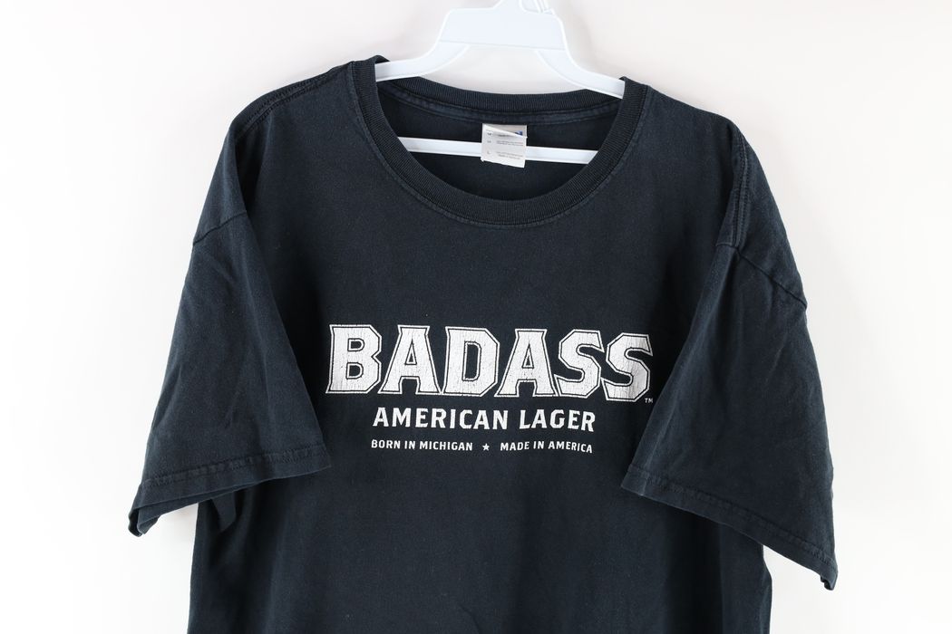 Vintage Vintage Kid Rock Badass American Lager Spell T-Shirt Black ...