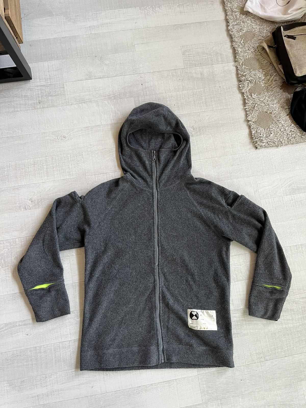 Final Home Final home Fleece ninja zip up with shoulder pockets jacket ...
