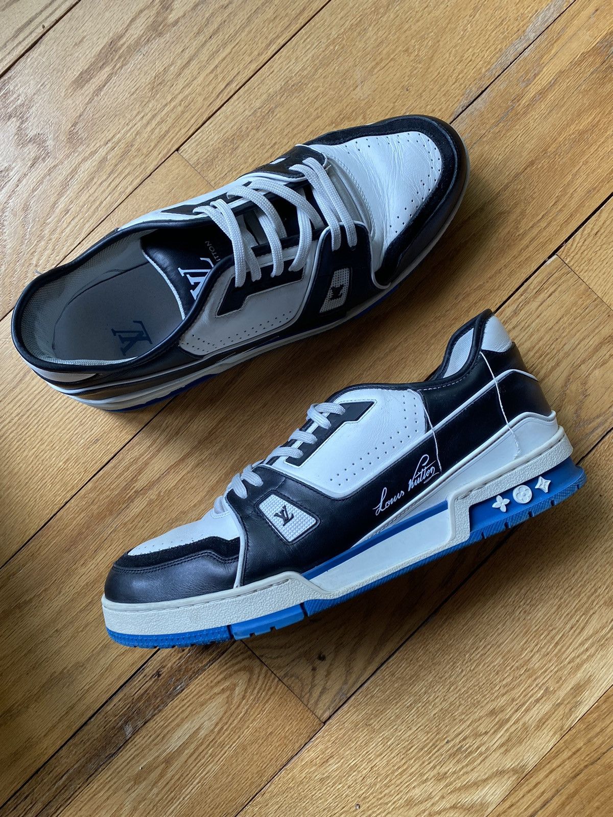 Louis Vuitton Louis Vuitton Upcycled Trainer SS21 White/Blue | Grailed