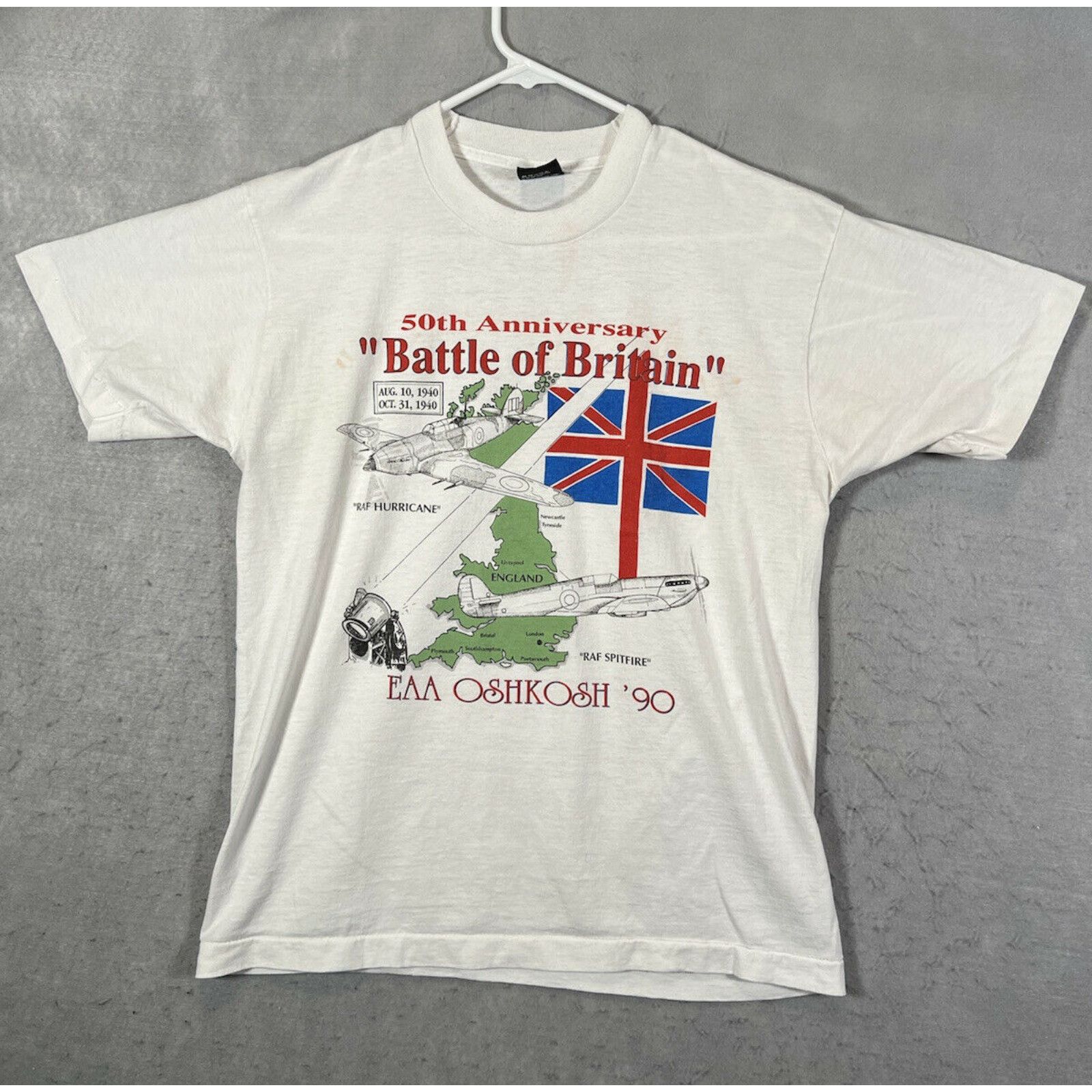 Screen Stars A1 Vintage Battle of Britain 50th Anniversary 1990 T-Shirt ...