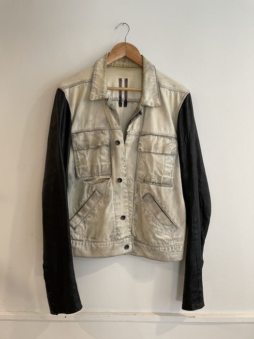 Rick Owens Archival Distressed Worker Jacket | Grailed