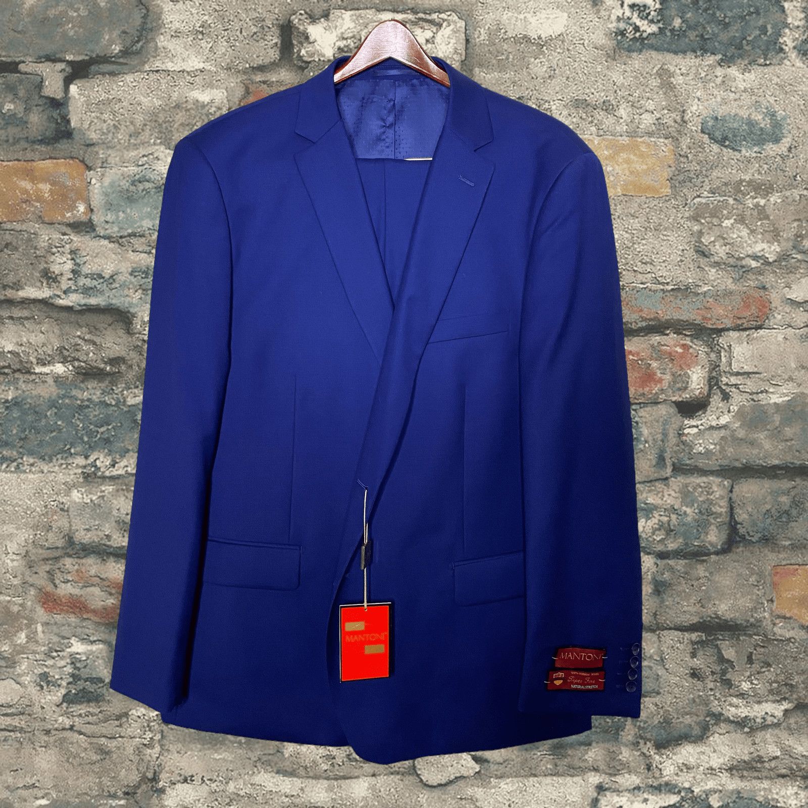 Streetwear × Suit × Vintage Vintage Mantoni 2 Piece Suit Set Navy Blue ...