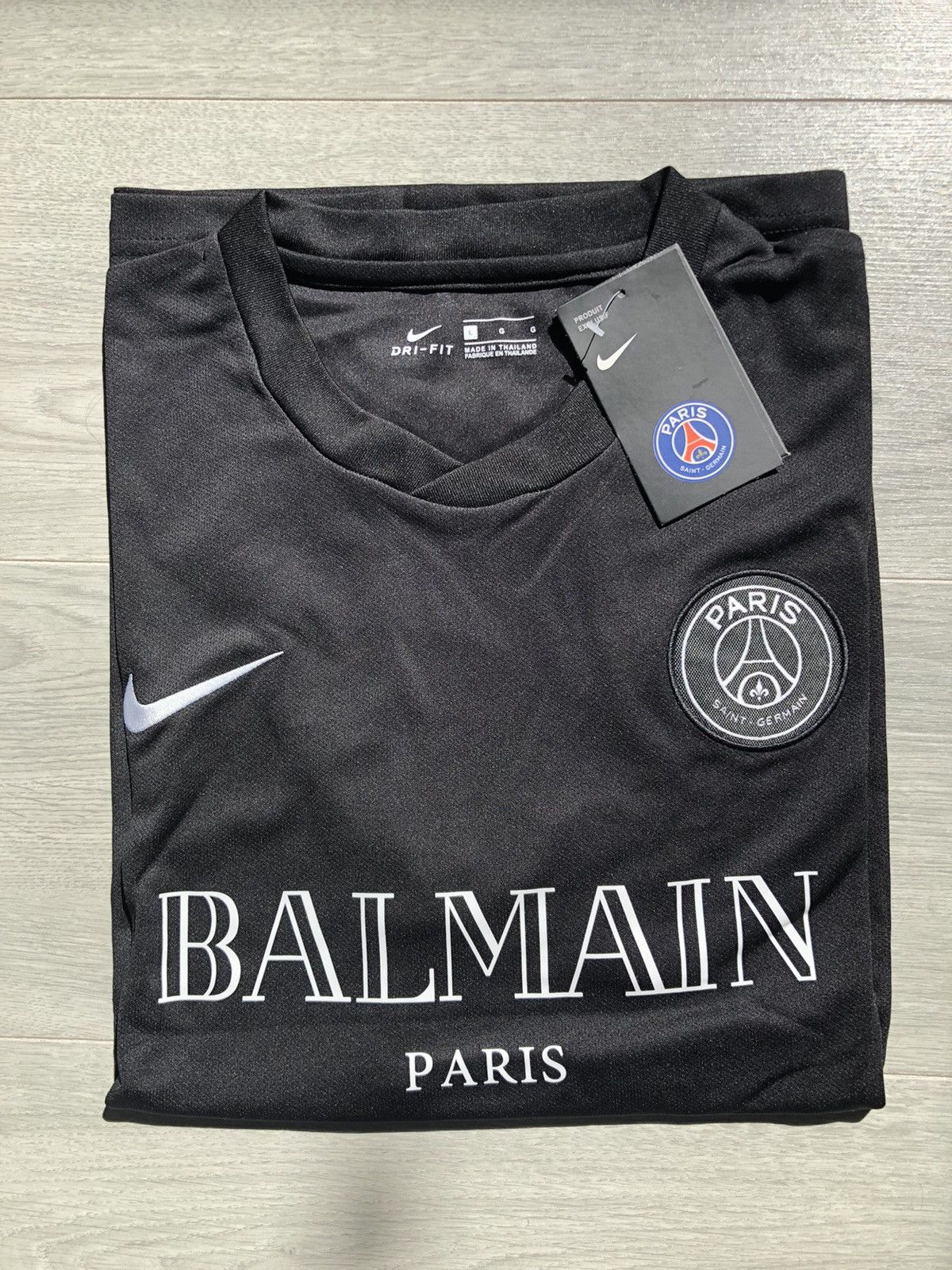 Nike PSG x Balmain Football T-Shirt | Grailed