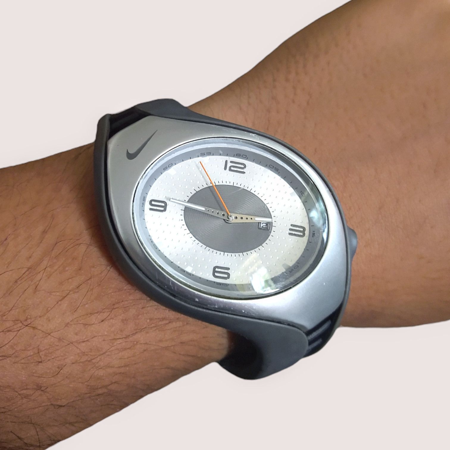 Nike × Vintage Vintage Nike Watch Triax Gray Silver Quartz | Grailed