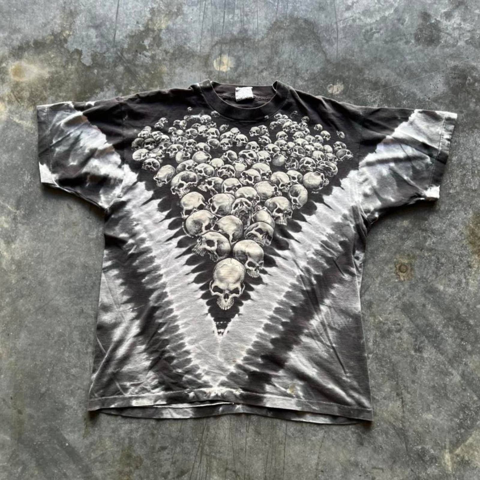 Liquid Blue × Streetwear × Vintage Vintage Liquid Blue Skull Skeleton ...