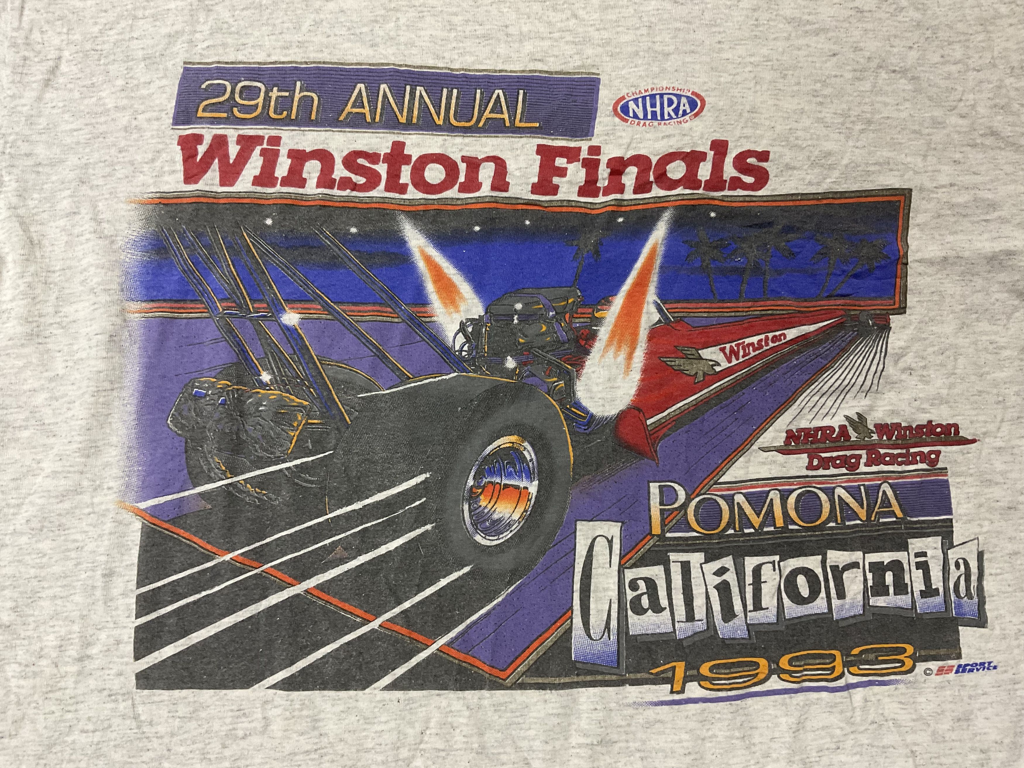 Vintage Vintage 1993 NHRA Winston Drag Racing T-Shirt California | Grailed