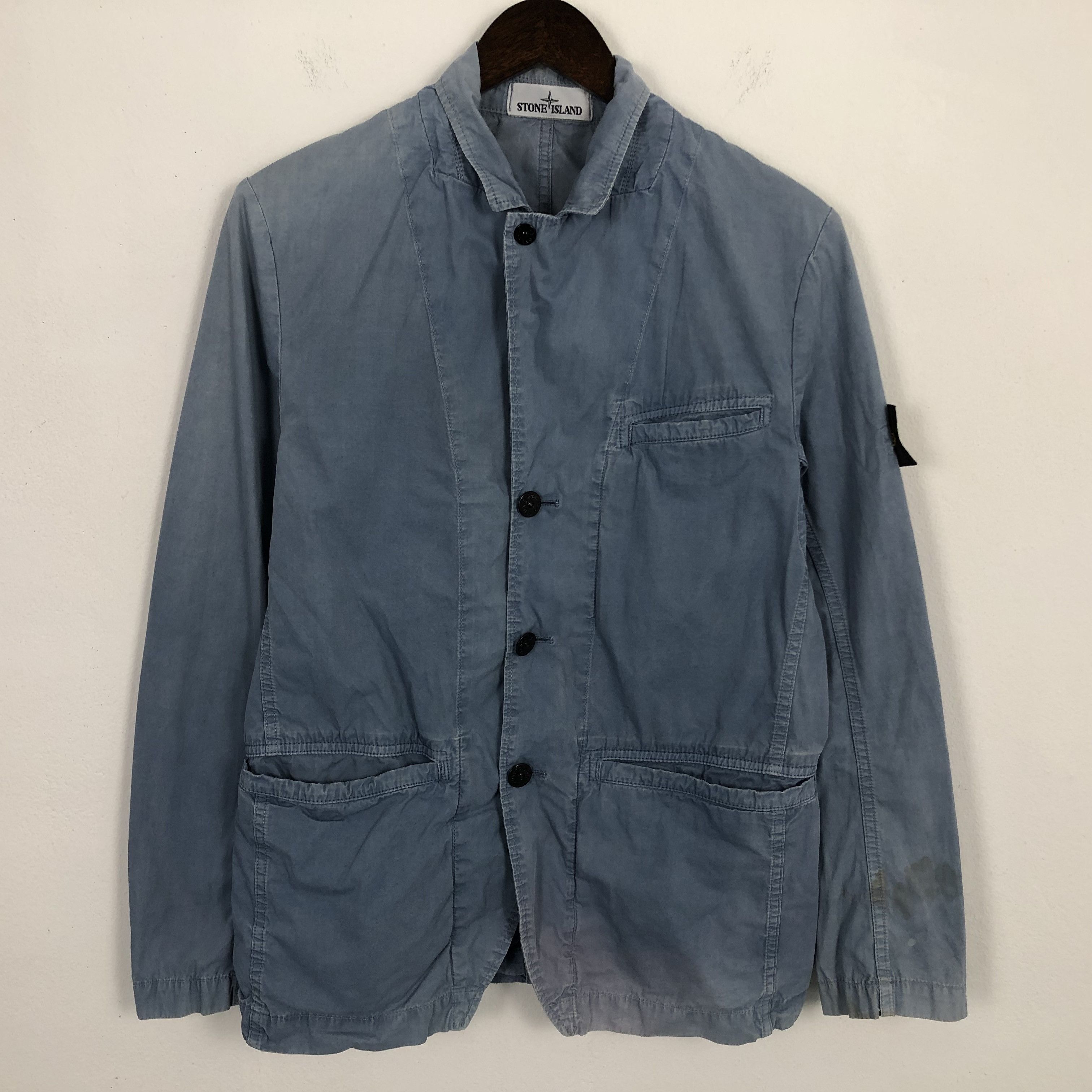 Stone Island Stone Island Button Jacket With Patch Logo | Grailed