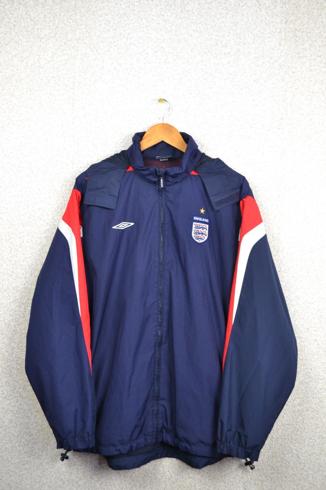 Umbro England Football Umbro Soccer Waterproof Training Jacket Vtg ...