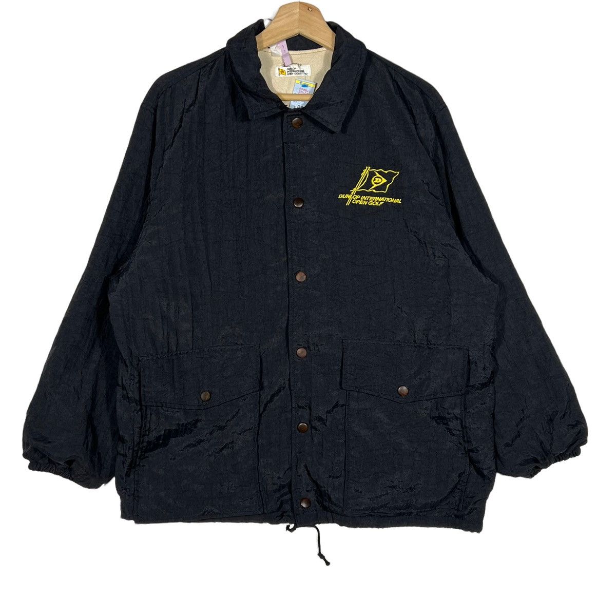 Dunlop Varsity jacket Dunlop big logo embroidered nice design | Grailed