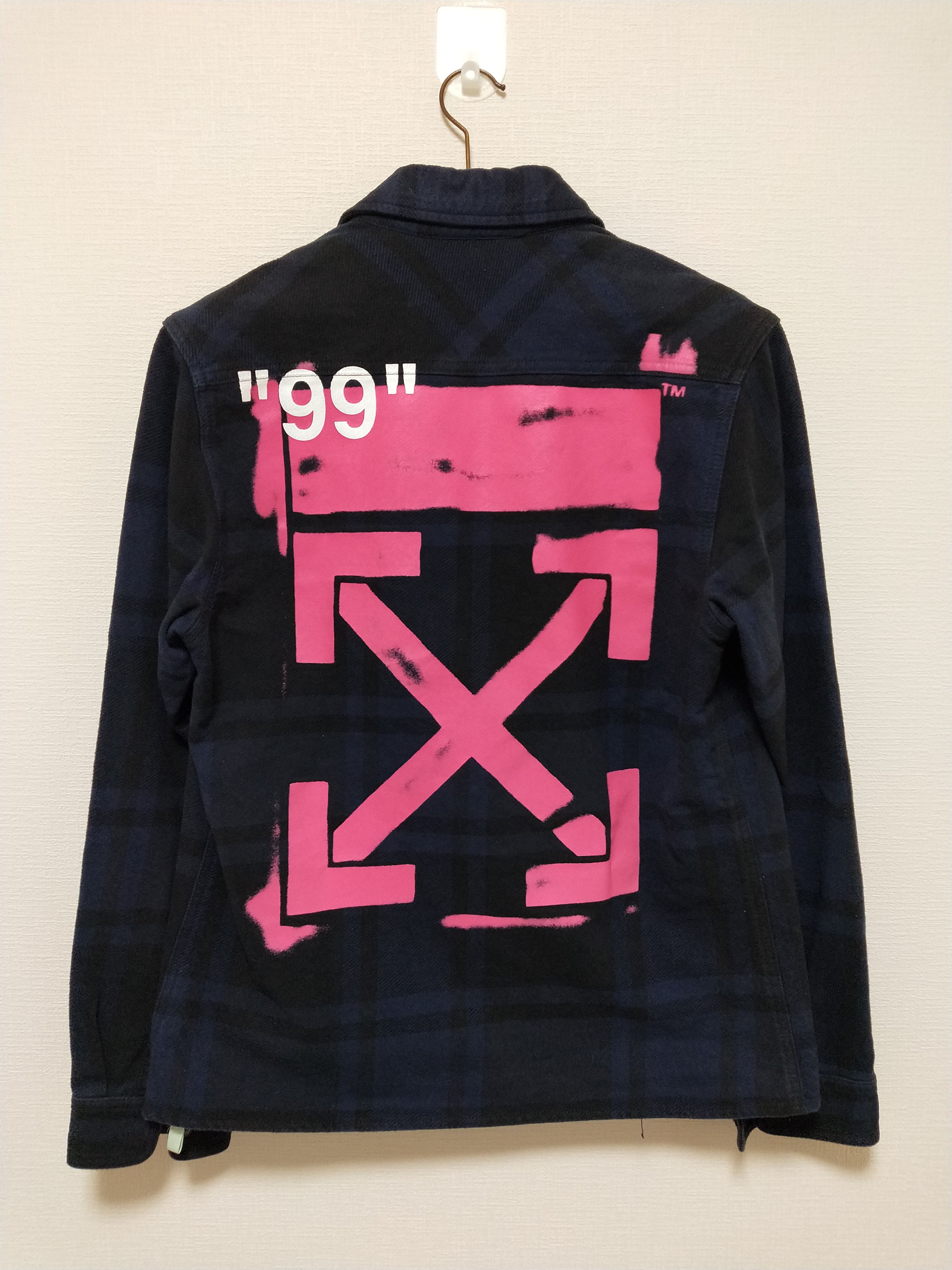 Off-White Off White Stencil Arrows Check Flannel | Grailed