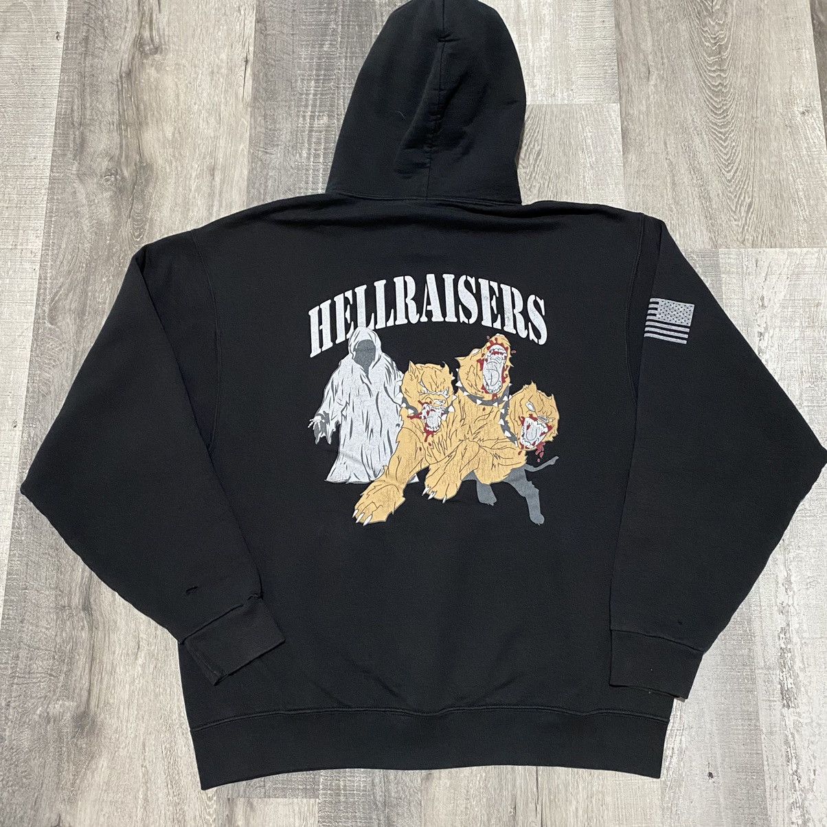Military Military Police Battalion HELLRAISERS Grim Reaper Hoodie | Grailed