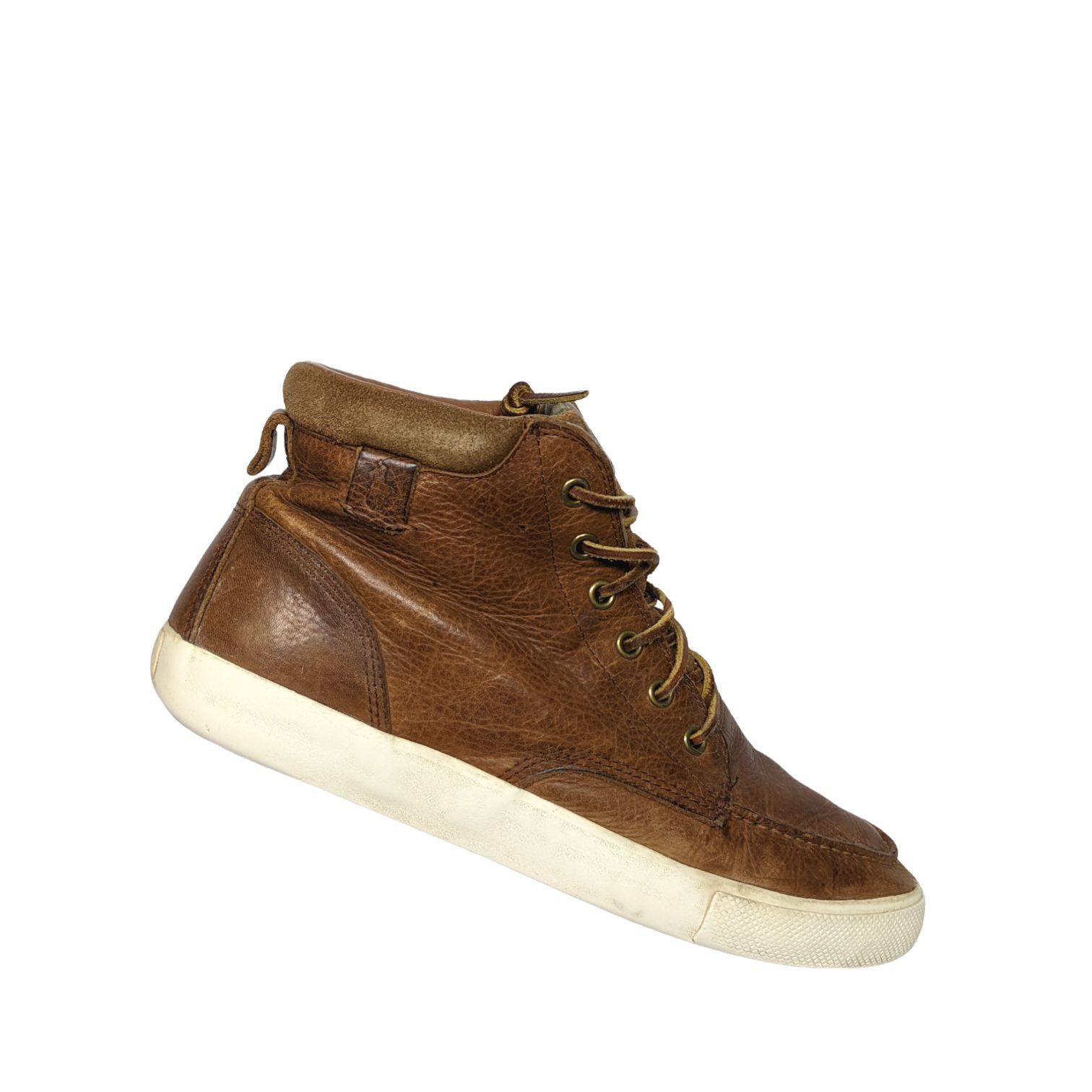 Polo Ralph Lauren Polo Ralph Lauren Tedd Brown Leather High Top Fashion ...