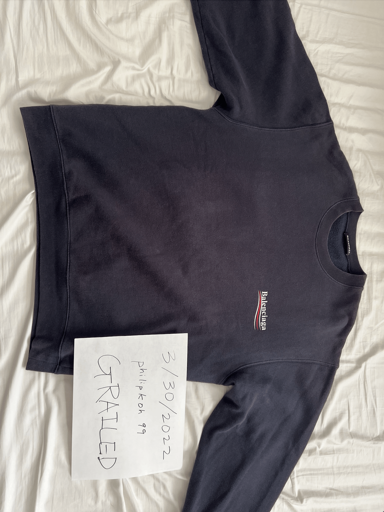 Balenciaga Balenciaga Election Logo Sweatshirt | Grailed