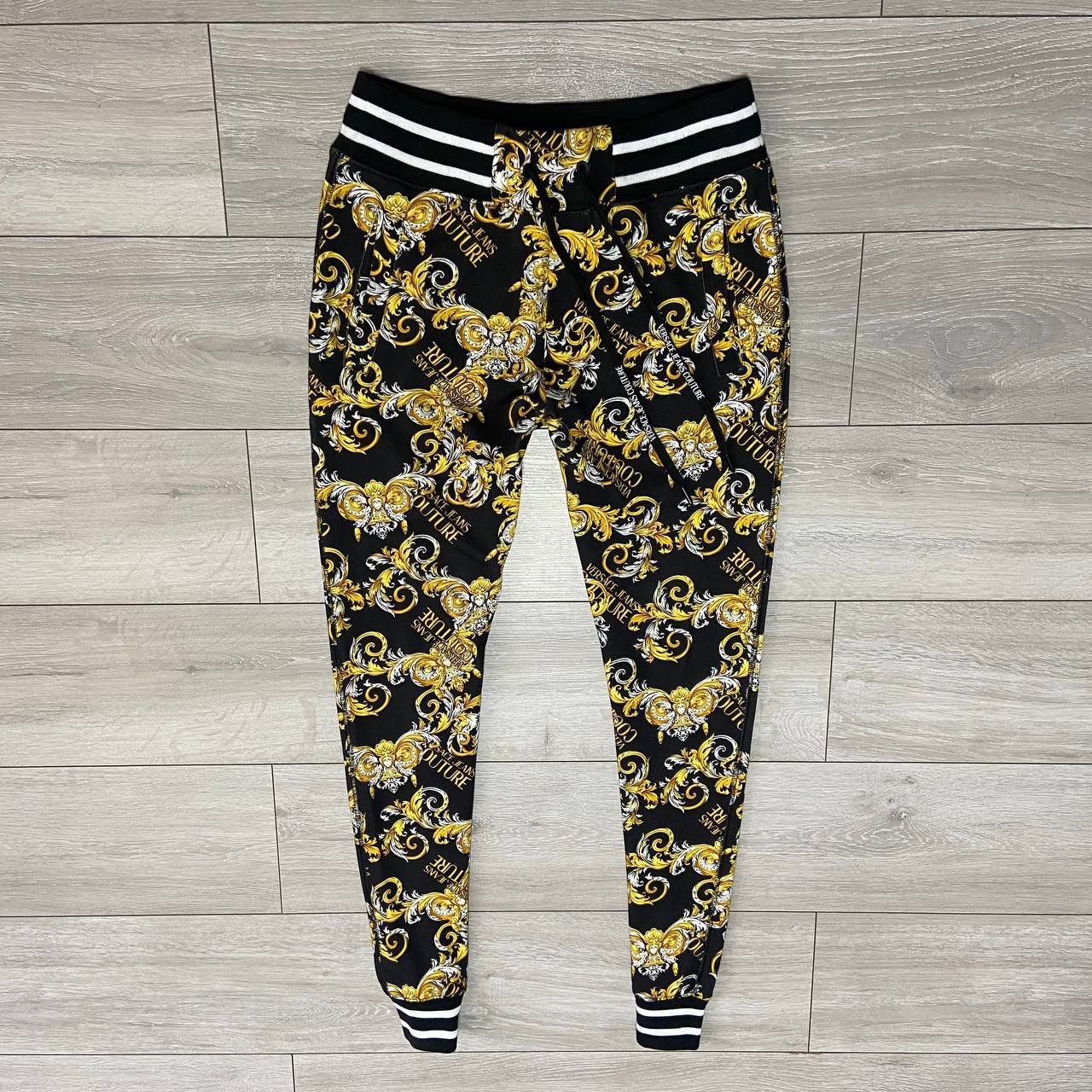 Versace Versace Jeans Couture jogging trousers with baroque pattern ...