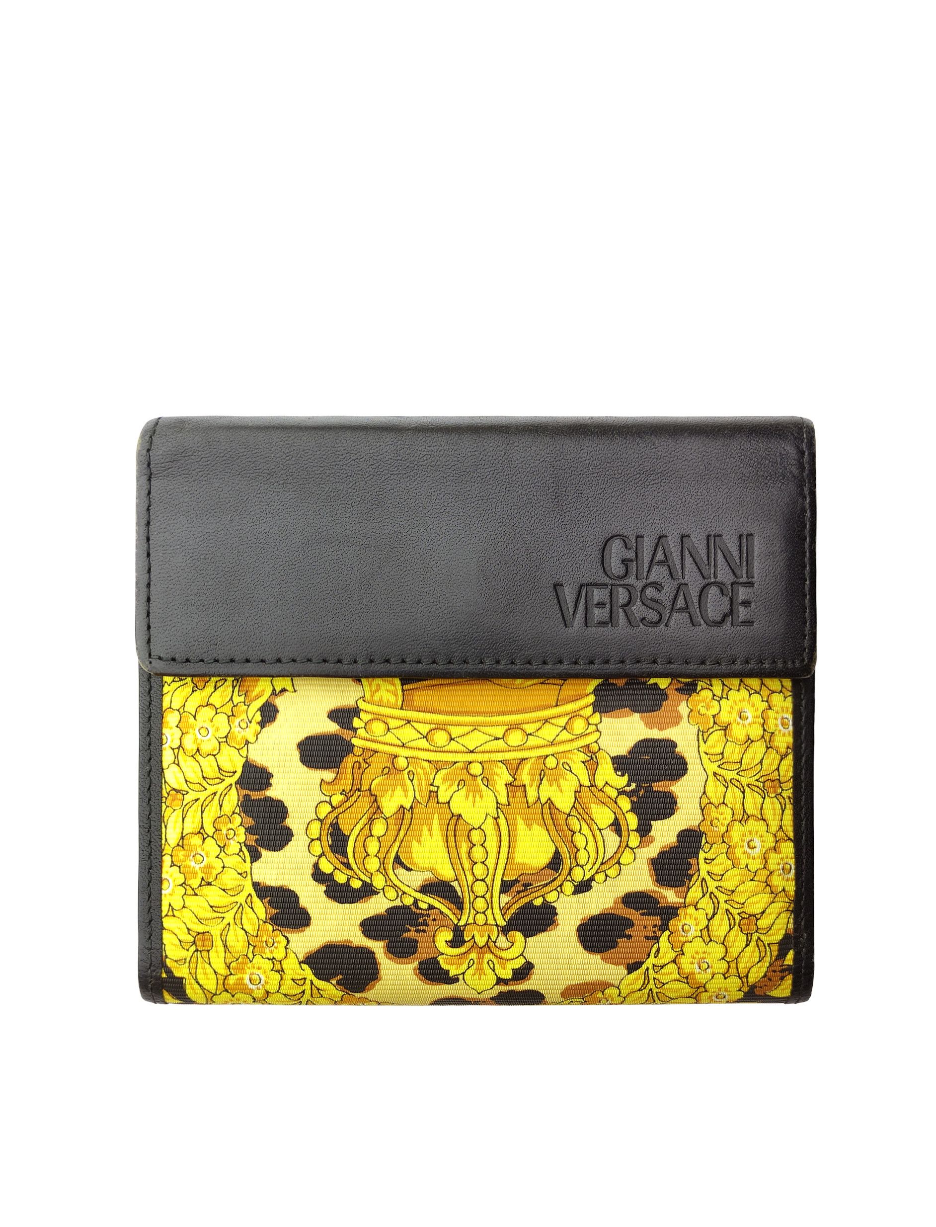 Versace Rare GIANNI VERSACE 1991 Wild Barocco Print Wallet | Grailed
