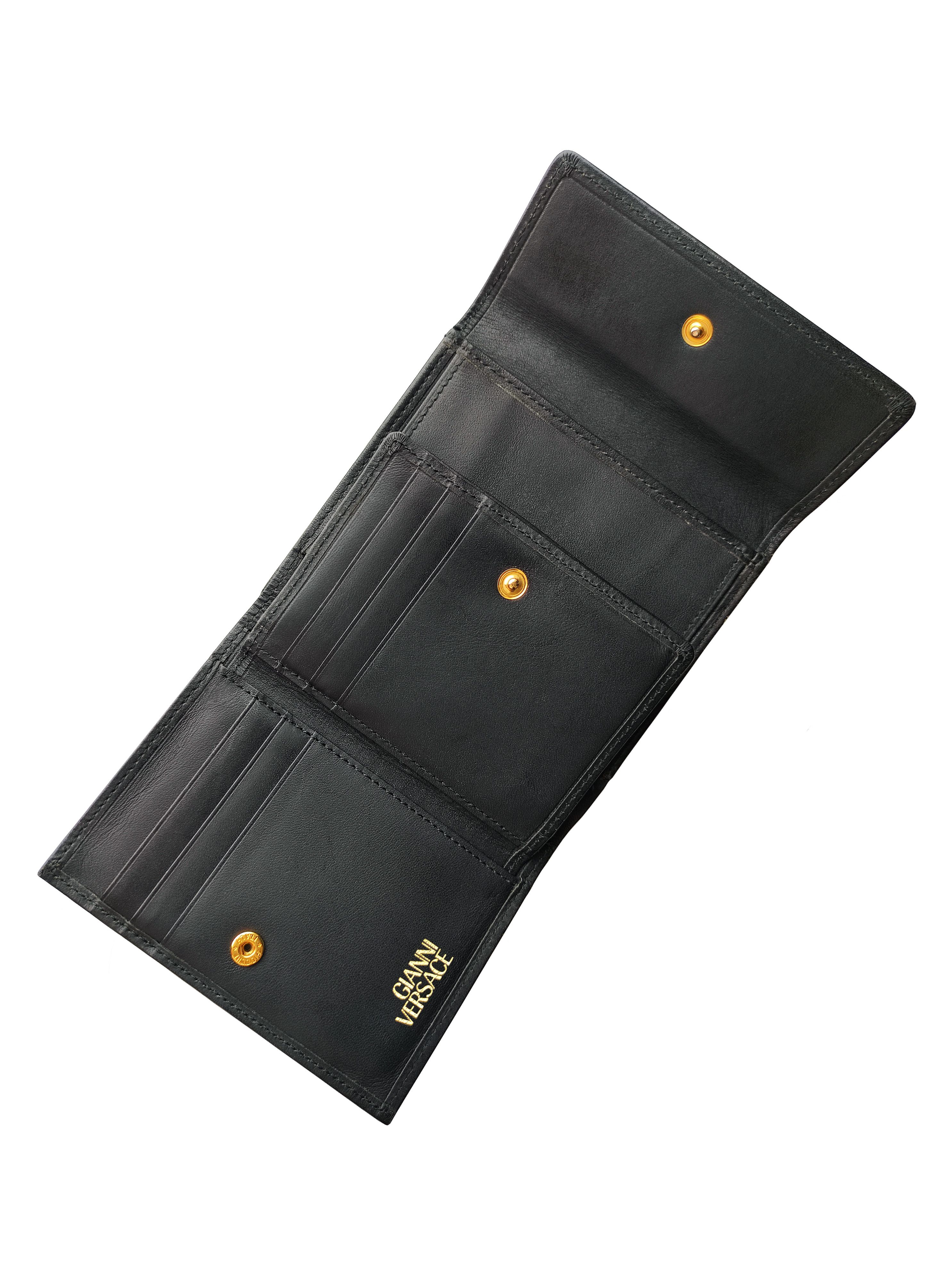 Versace Rare GIANNI VERSACE 1991 Wild Barocco Print Wallet | Grailed