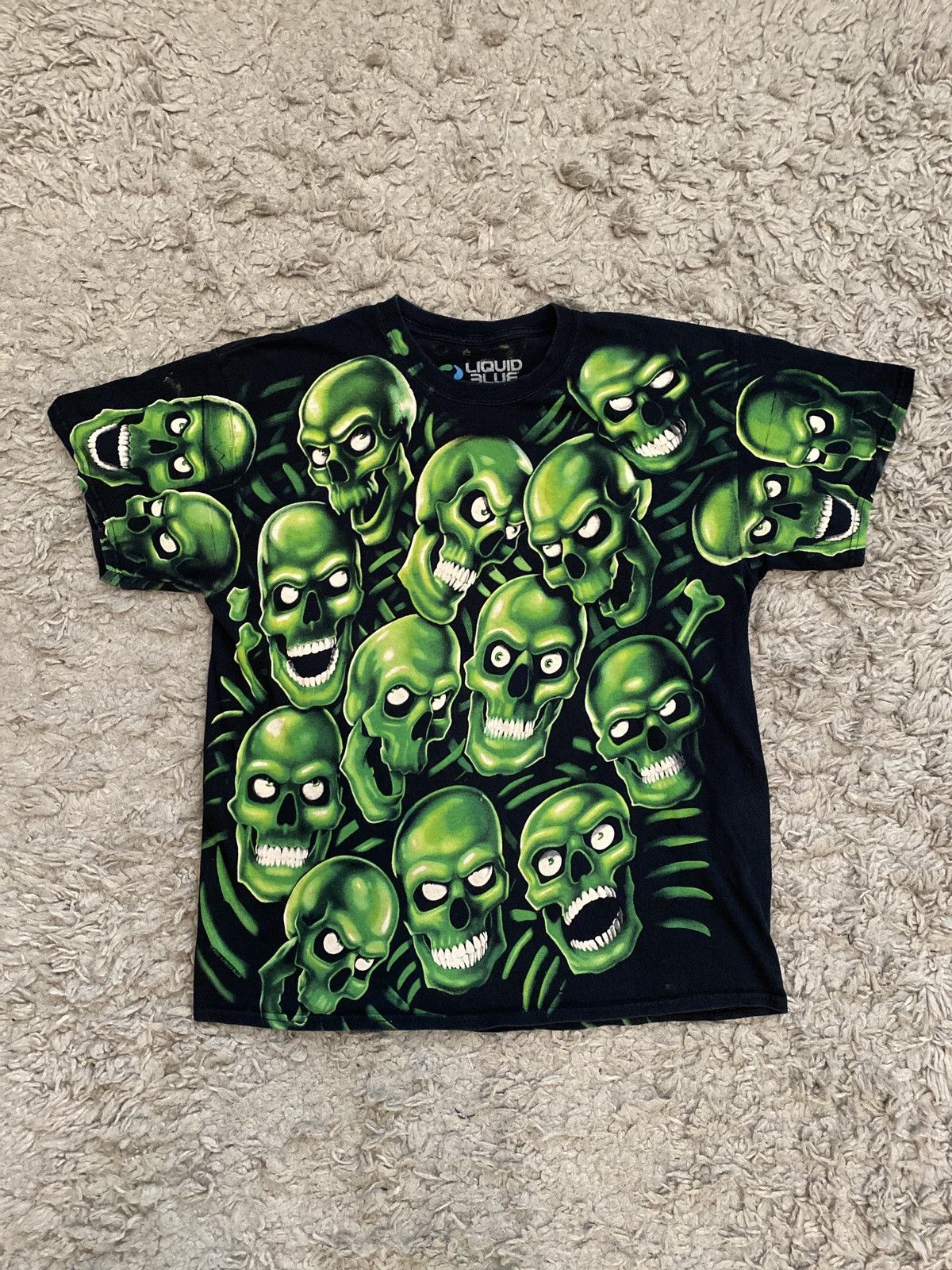 Liquid Blue Liquid Blue Skull Pile Green | Grailed