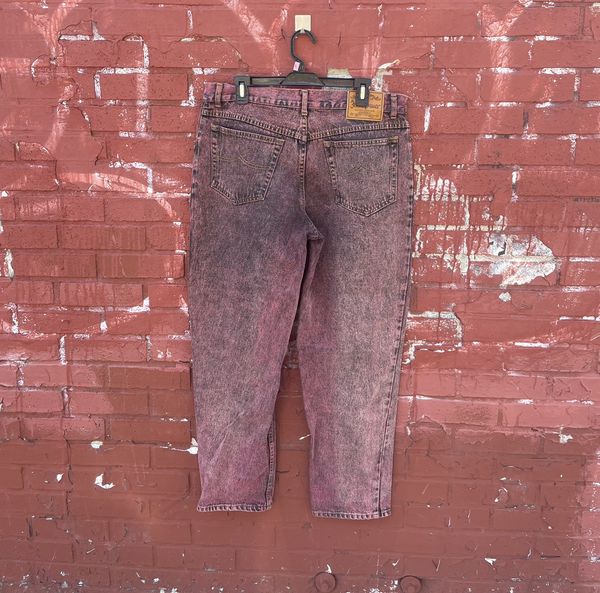 Vintage Vintage 80’s Red Acid Wash Jeans | Grailed