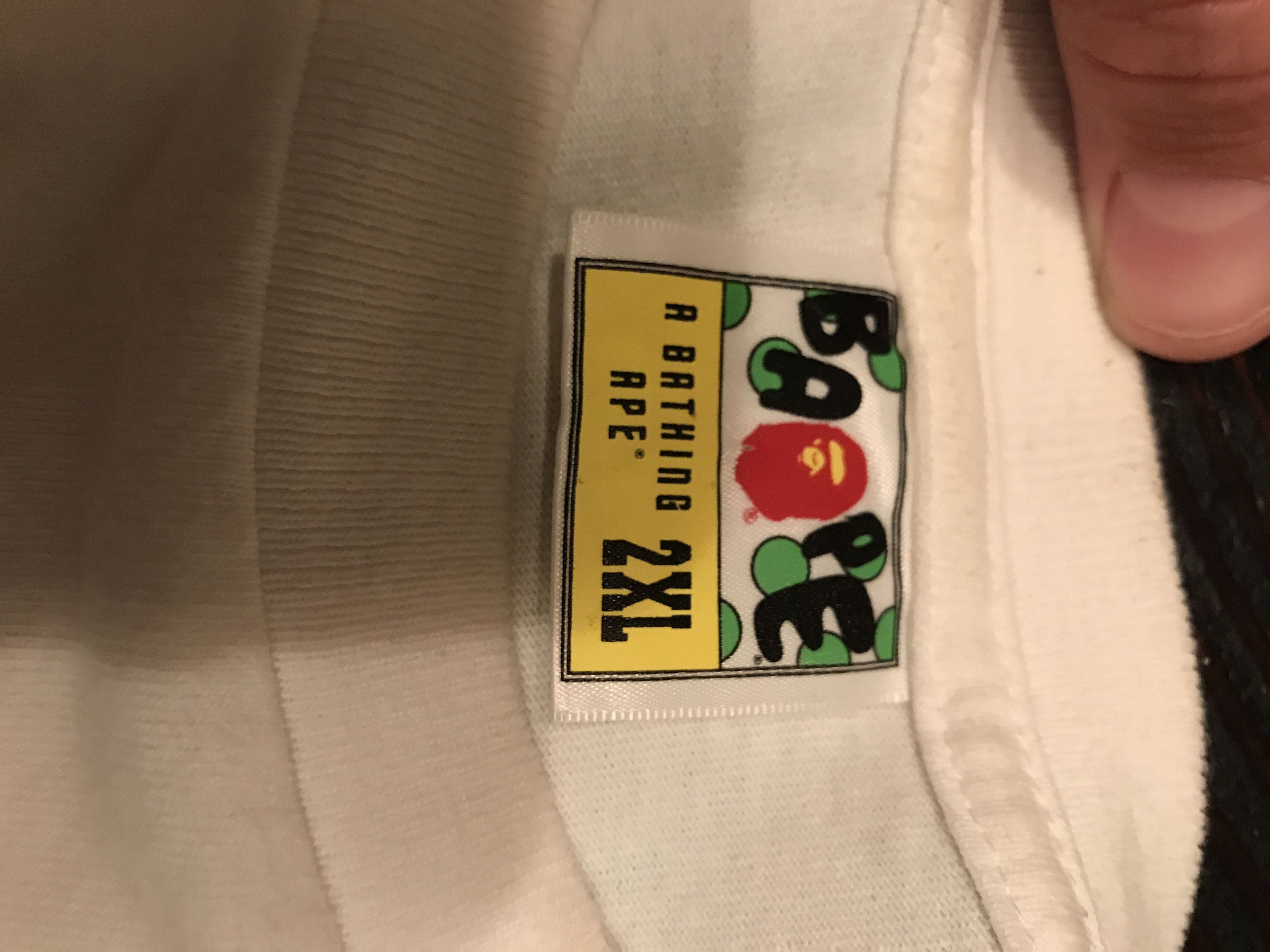 Bape Bape Characters Tee (White) | Grailed