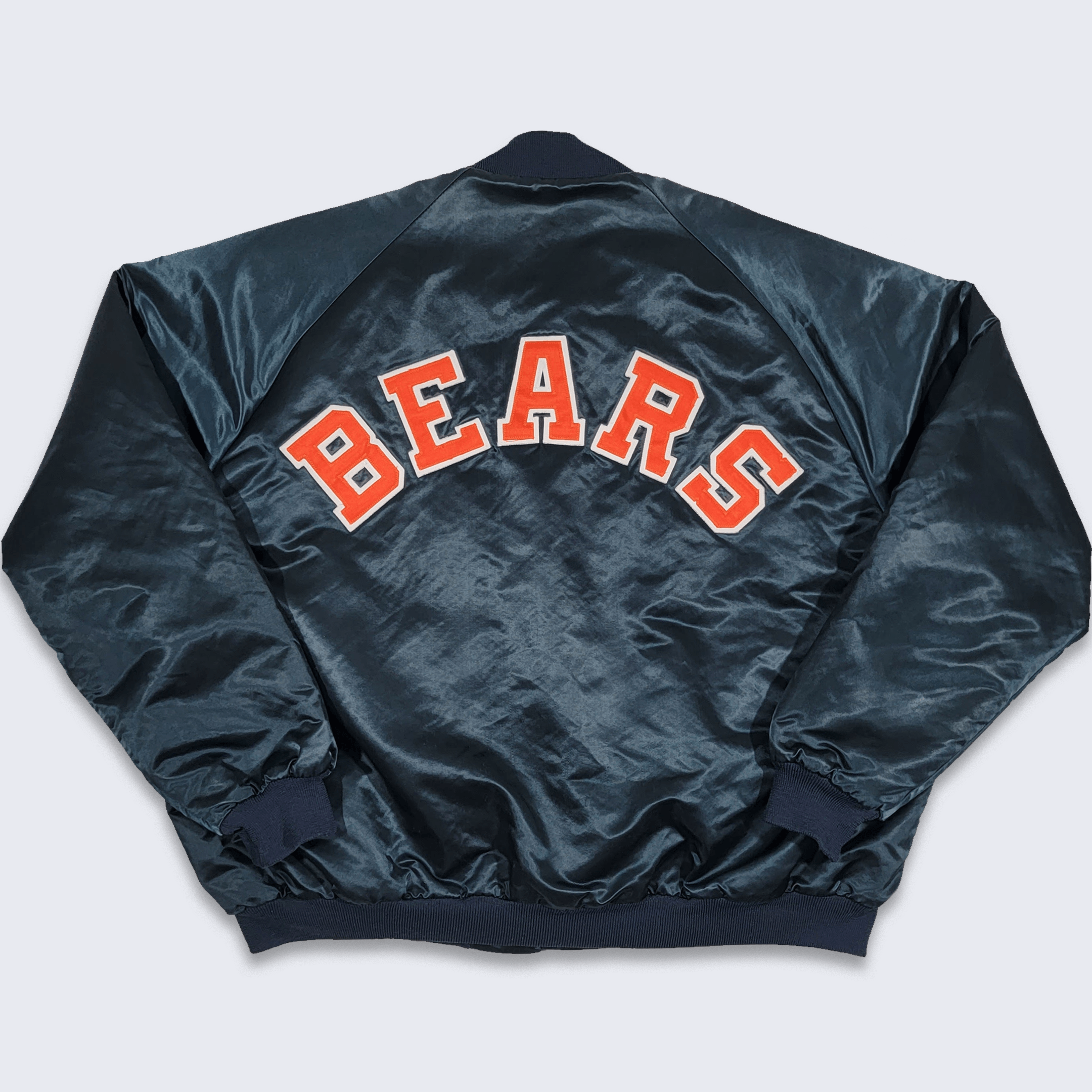 Vintage Chicago Bears Vintage 80s Chalk Line Satin Bomber Jacket | Grailed