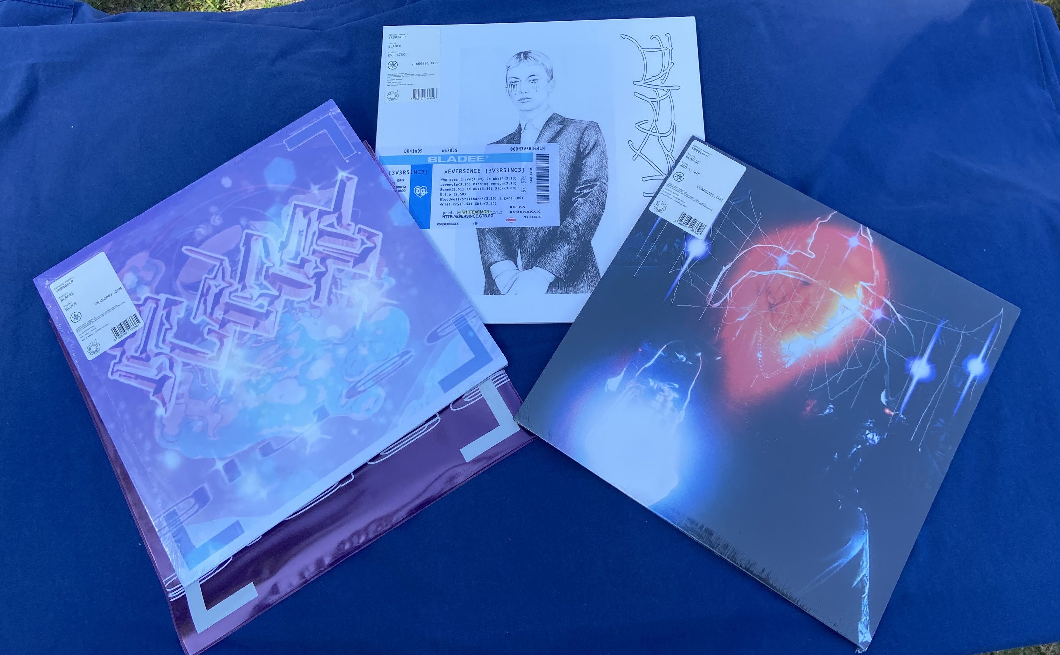 Sad Boys Bladee Vinyls (3) Eversince, Gluee, Redlight | Grailed