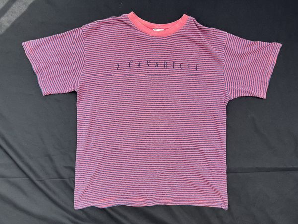 Vintage Vintage 90s Cavaricci Narrow Stripe tee Skate surf Grunge | Grailed