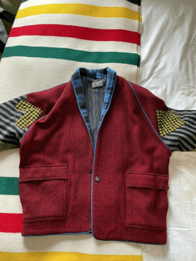 Bode × Vintage Men's Patchwork Wool Jacket (Large) Made in USA (Bode ...