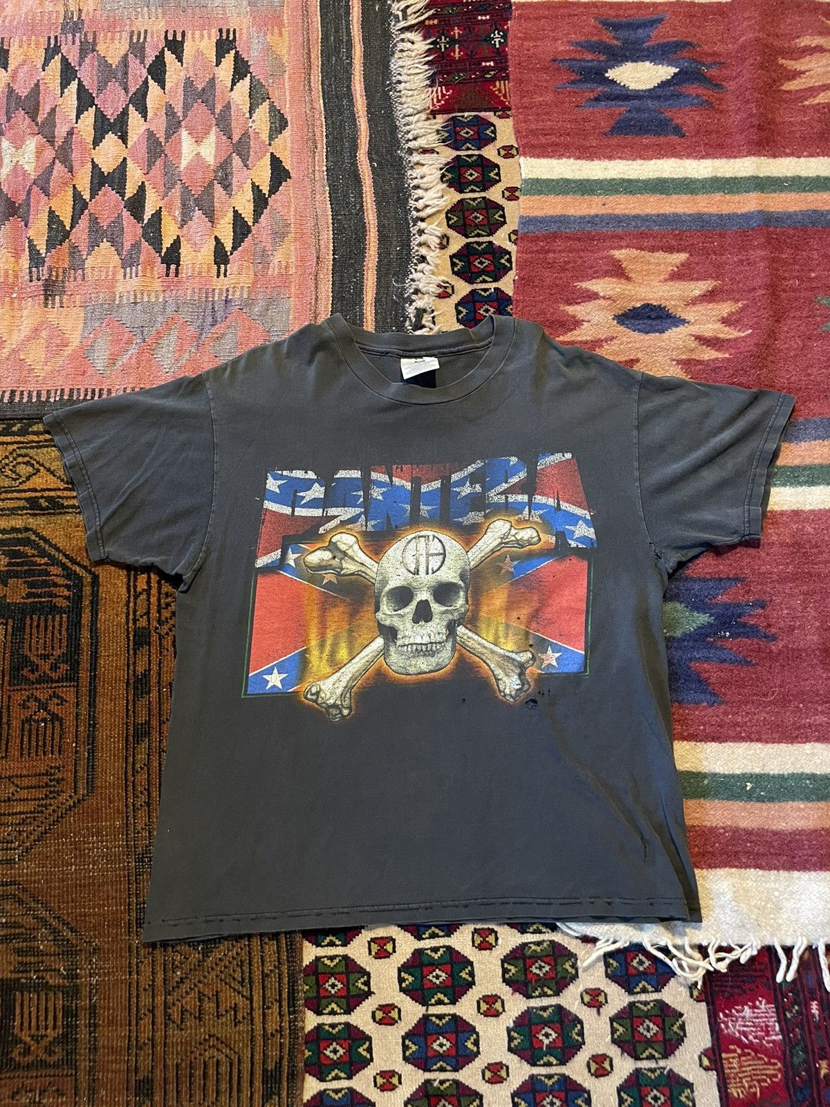 Vintage Vintage faded pantera confederate flag distressed shirt | Grailed