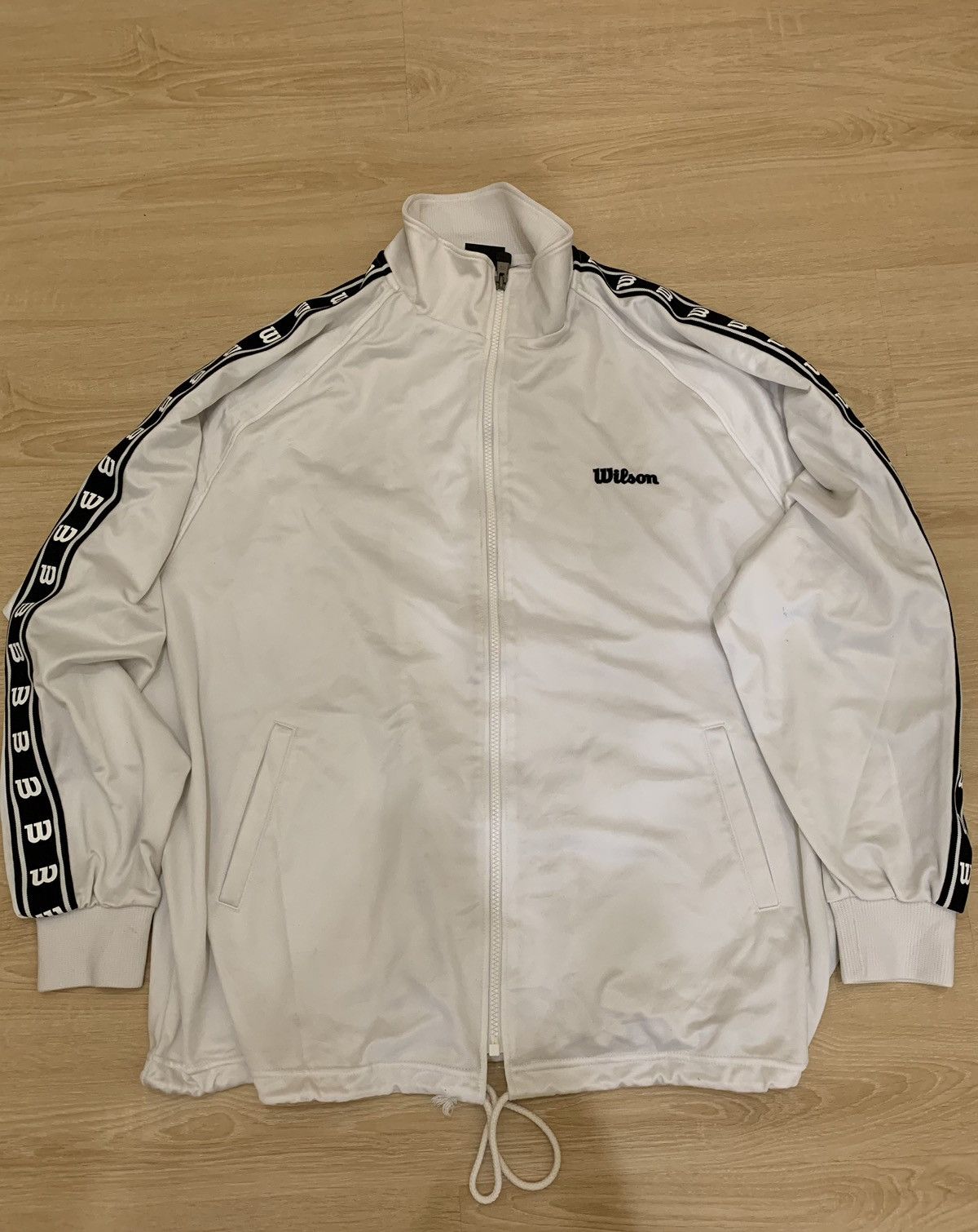 Rare × Streetwear × Wilson Athletics Wilson full zipper nice design ...