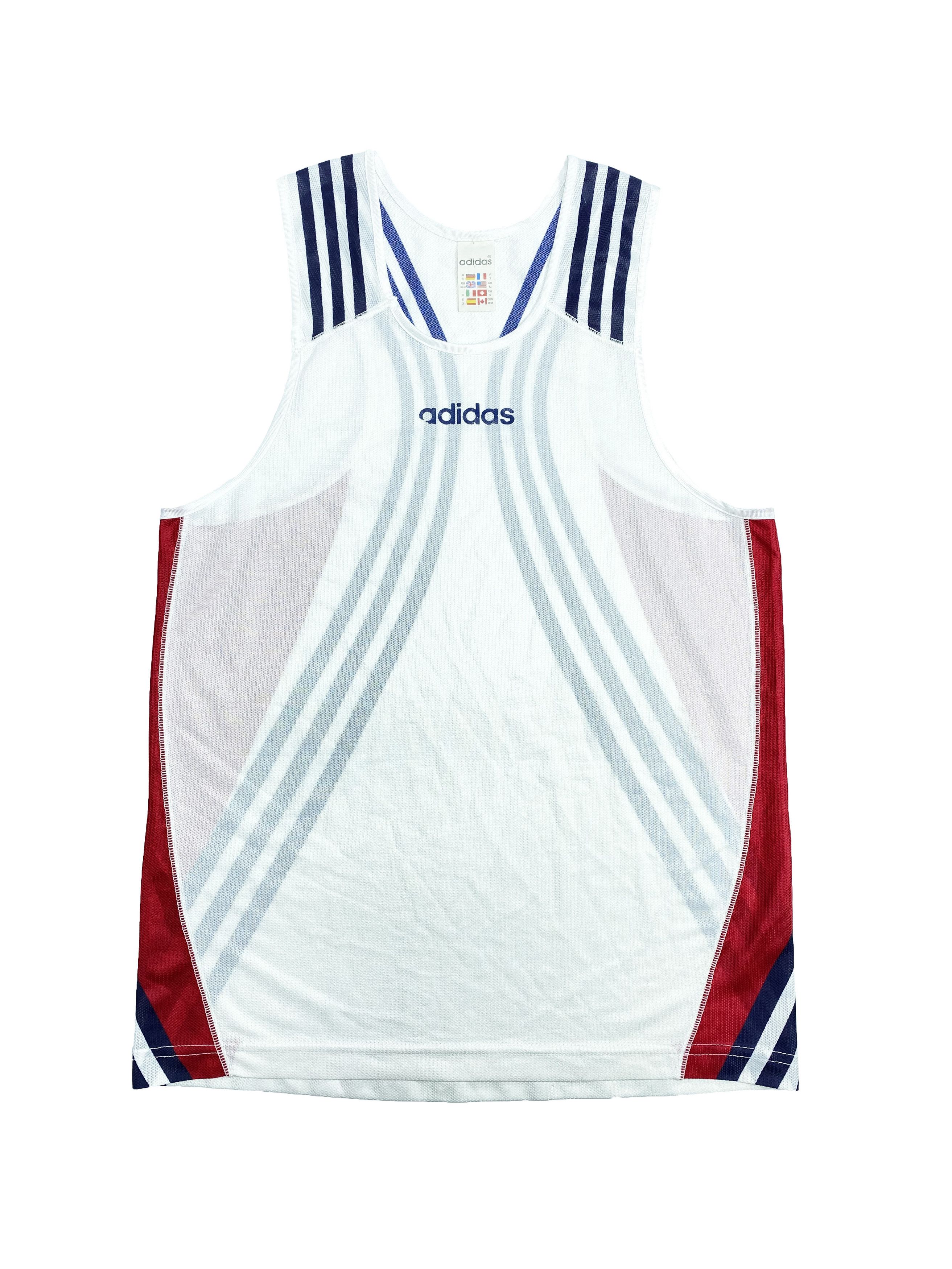 Adidas × Vintage Adidas 90s Vintage Mesh Athletic Tank Top Sleeveless ...