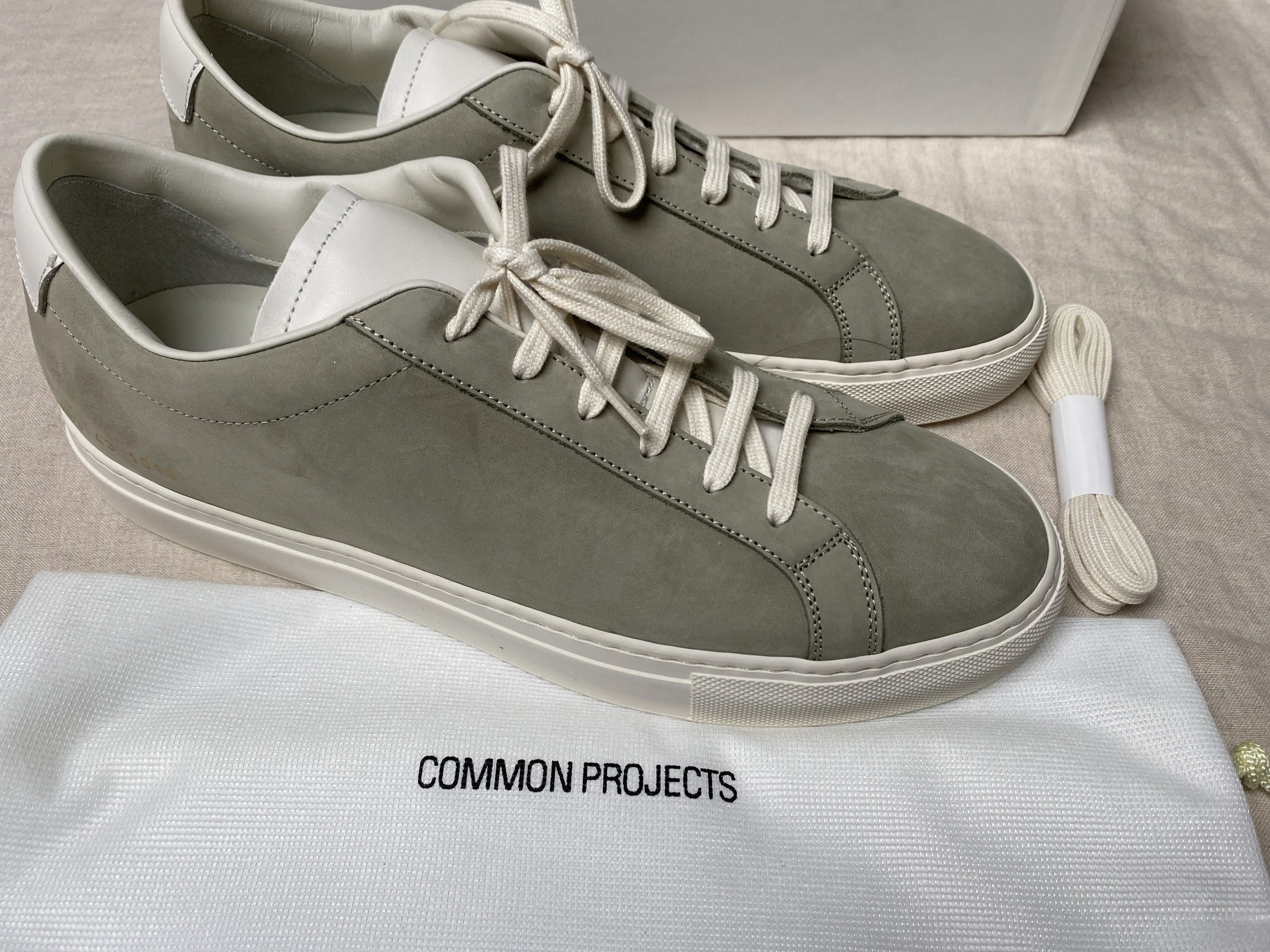 Common Projects Common Projects Original Achilles Low Nubuck Olive ...