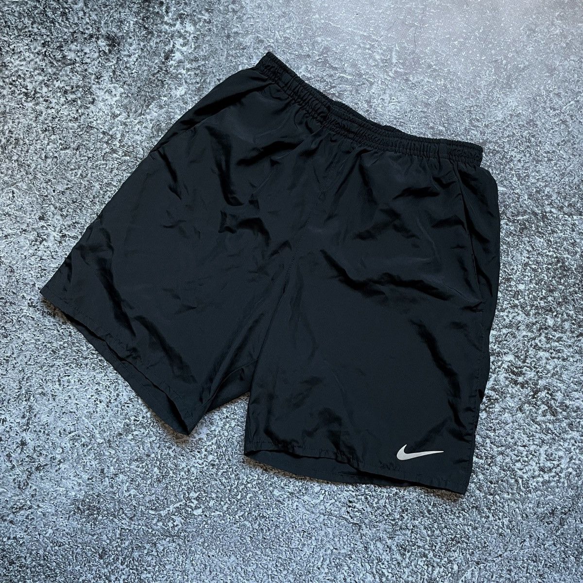 Nike Nike Black Nylon Reflective Logo Shorts | Grailed