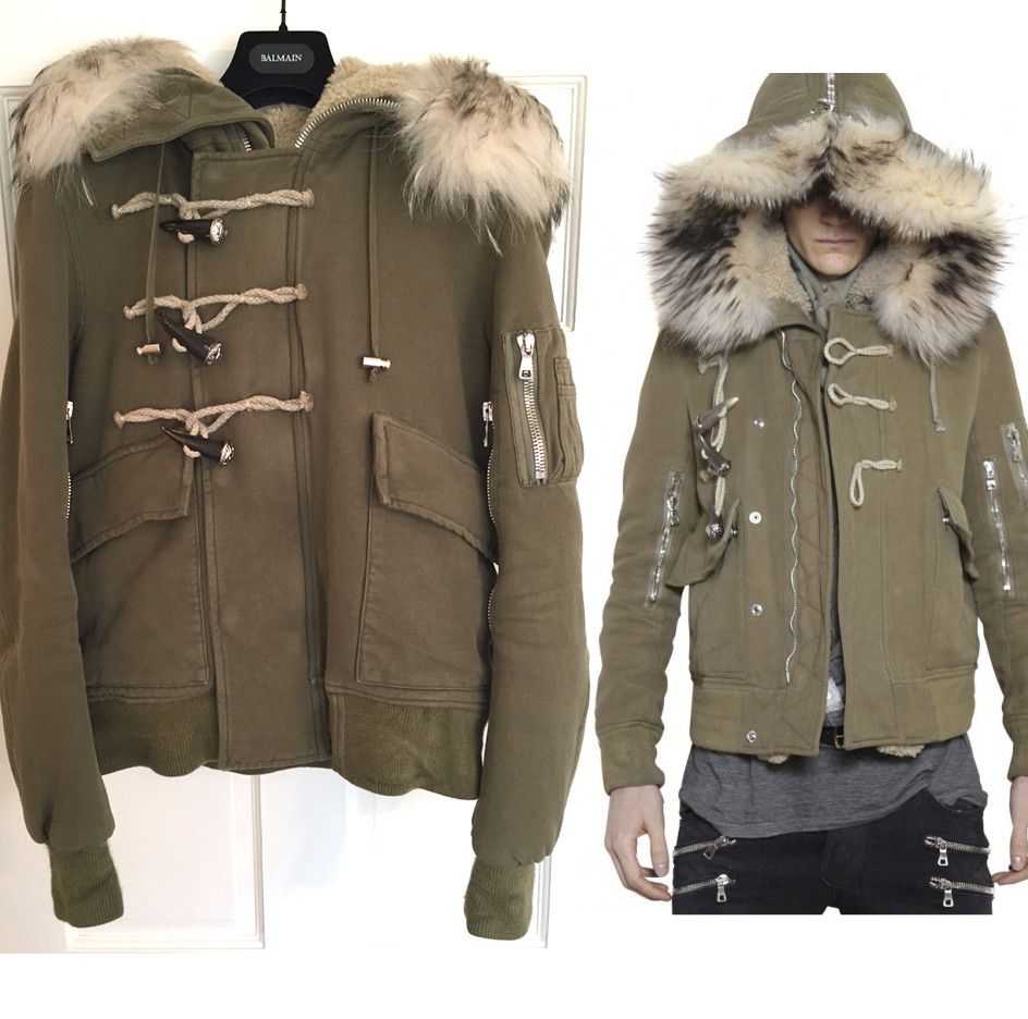Balmain FW11 "Raccoon" N2B Parka | Grailed