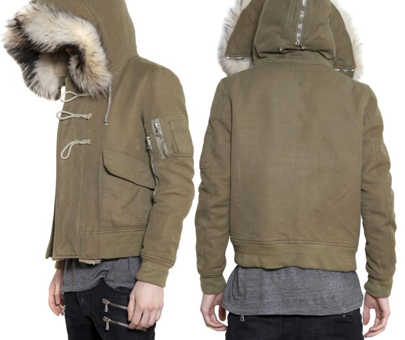 Balmain FW11 "Raccoon" N2B Parka | Grailed
