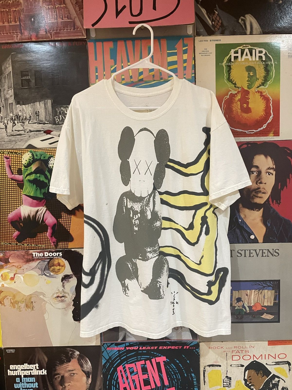 Travis Scott Travis Scott x Kaws x Fragment White Tee | Grailed