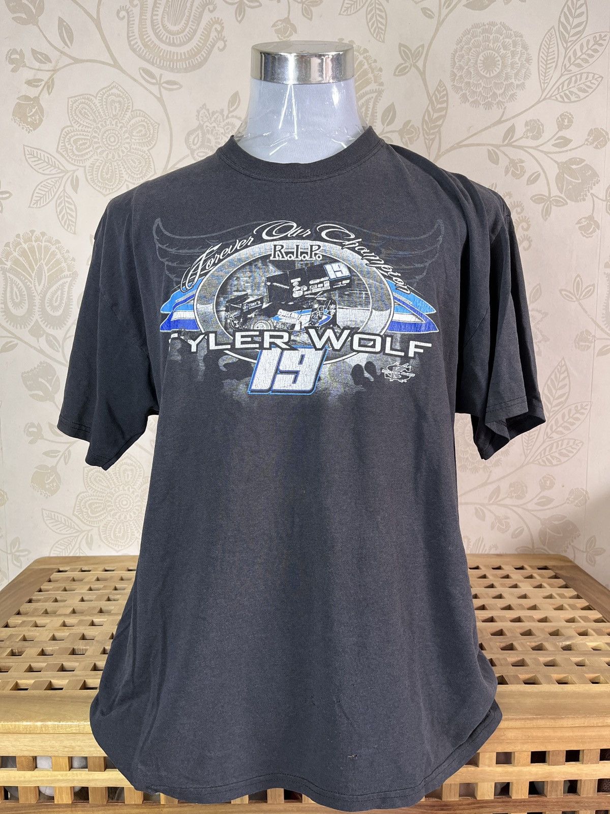 NASCAR × Racing Tyler Wolf 19 Nascar Racer R.I.P Tees | Grailed