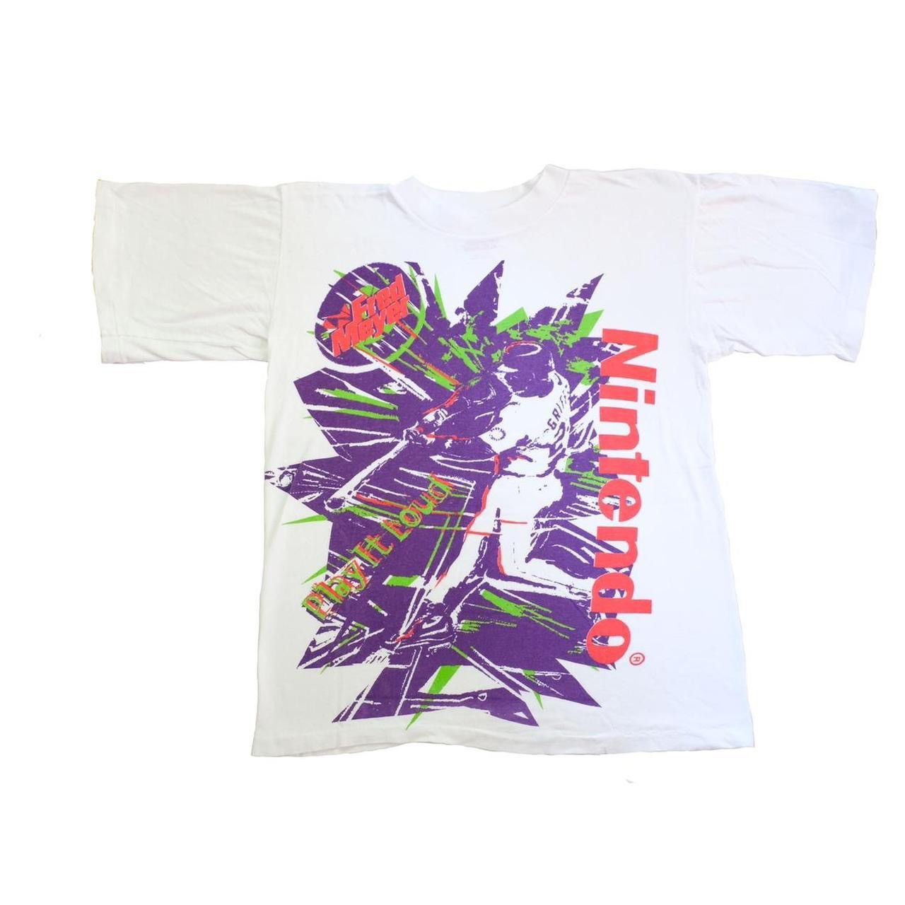 Vintage Vintage Early 1990s Nintendo Play it Loud White Tee | Grailed