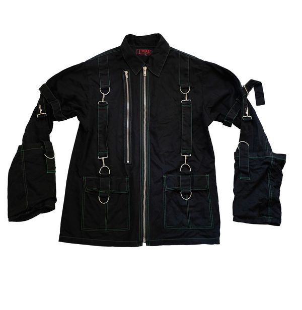 Tripp Nyc Tripp NYC Black Zip Up Goth Jacket, Tagged Size M | Grailed