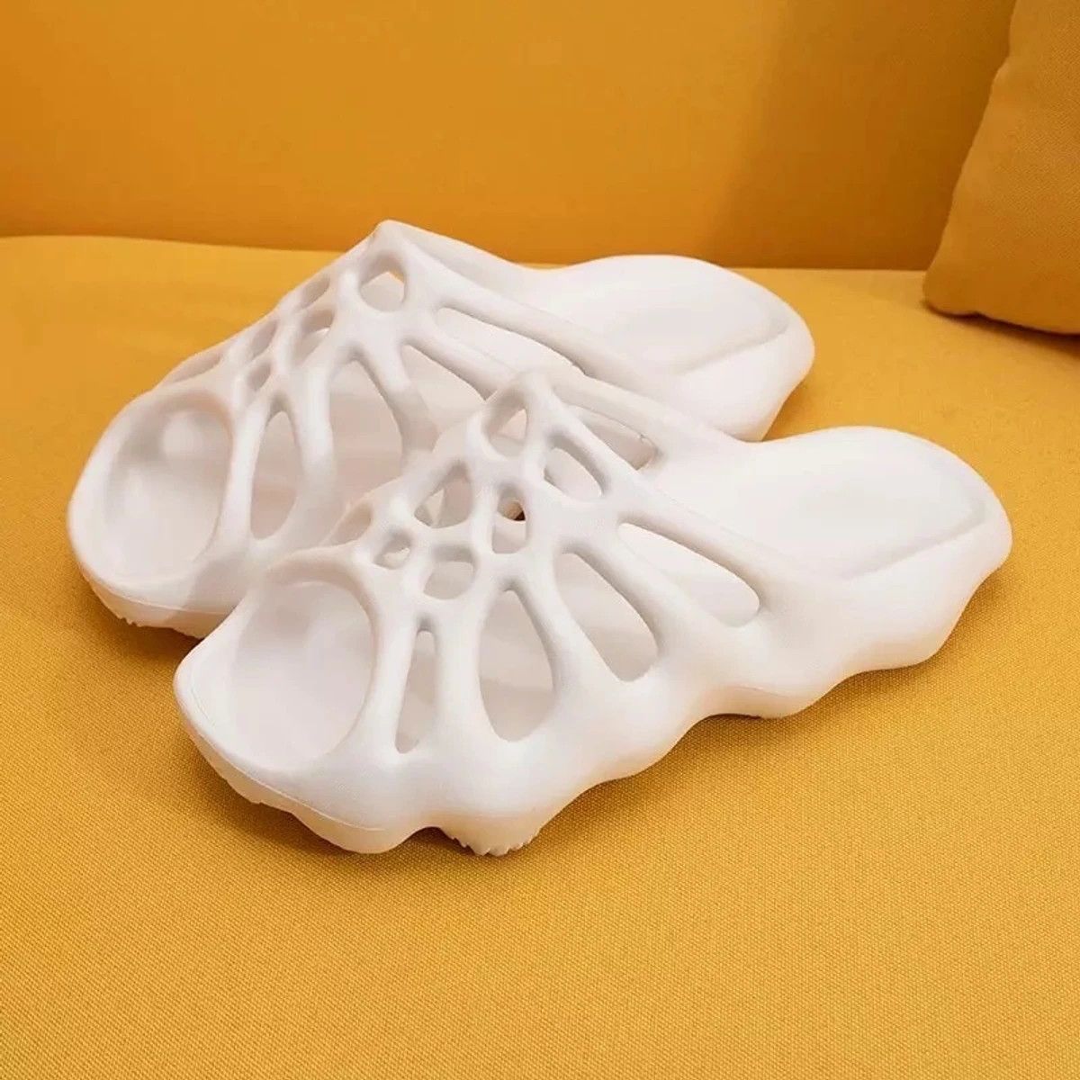 Japanese Brand × Vintage Cut-Out Platform Slides | Grailed