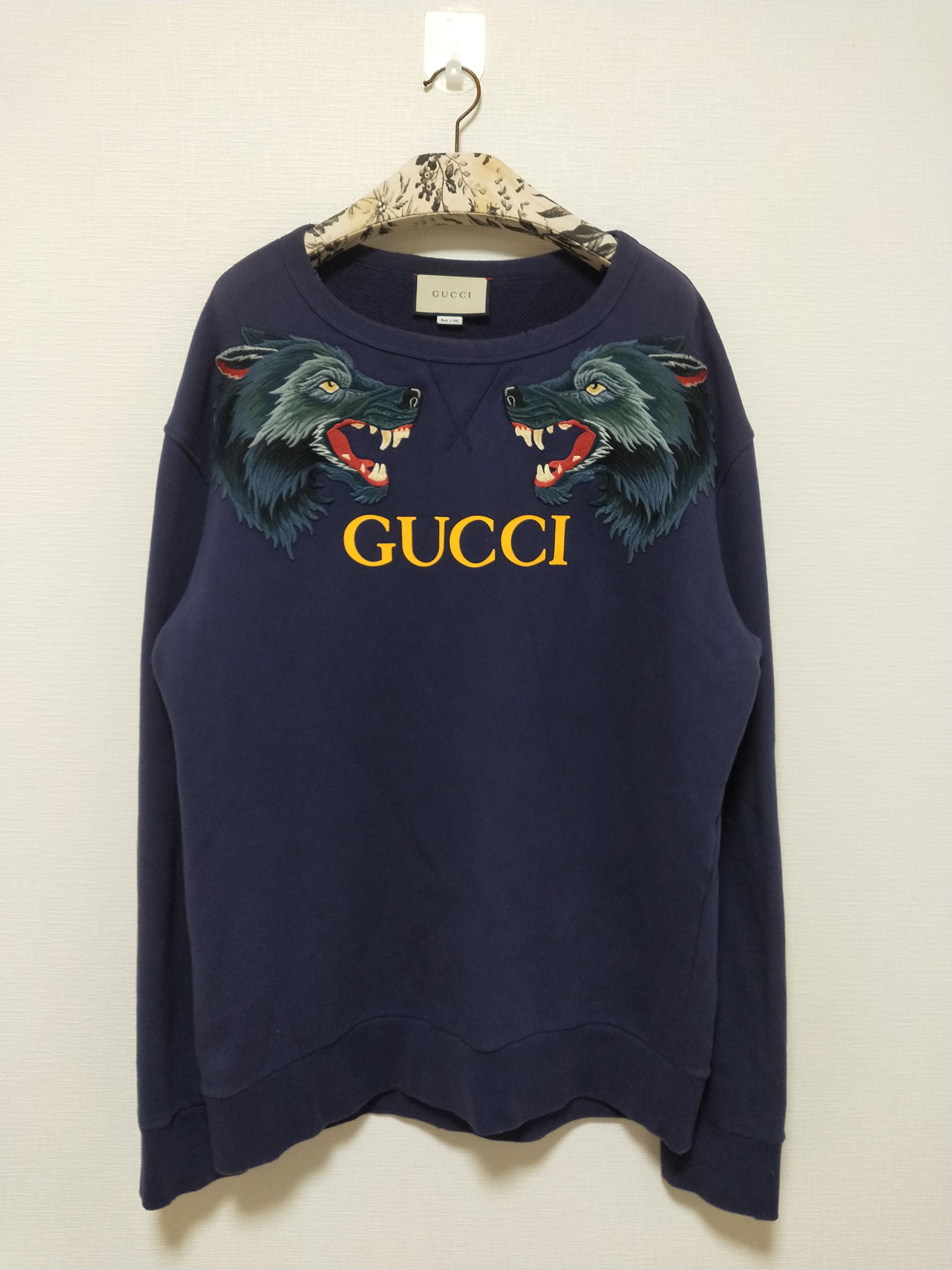 Gucci Wolf Head Appliqué Sweatshirt | Grailed