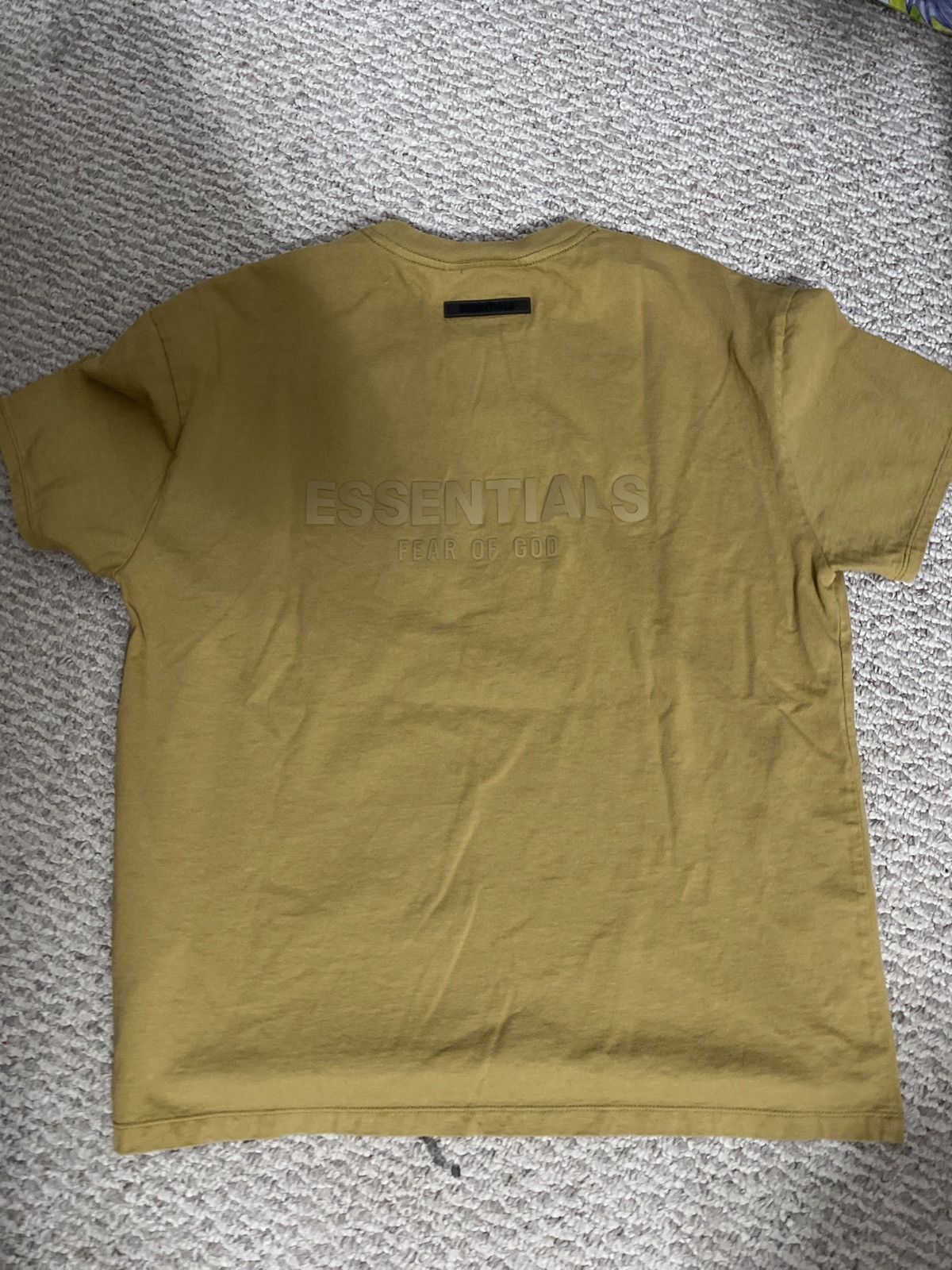 Essentials × FOG MUSTARD COLOR FOG ESSENTIALS SS T | Grailed