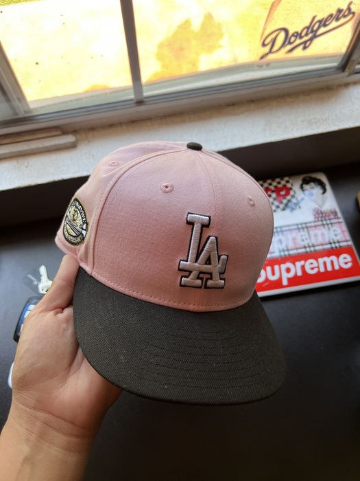New Era Pink LA Dodgers Fitted Hat | Grailed
