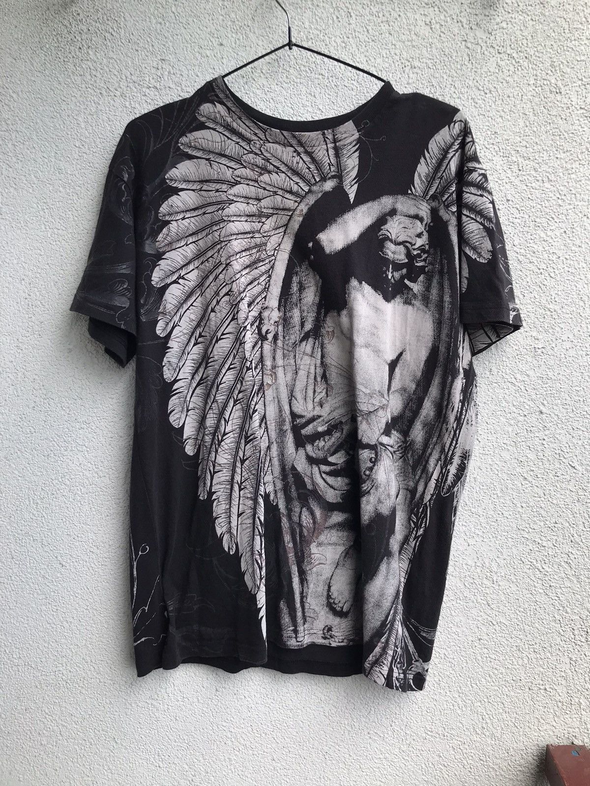 Avant Garde × Japanese Brand × Rock T Shirt Y2k tee sculpture angel ...