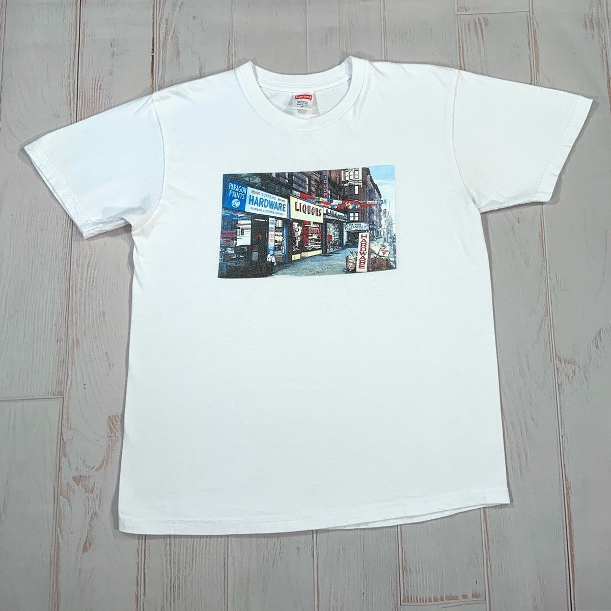 Supreme Supreme Hardware Store Front White Short Sleeve 2018 Shirt ...