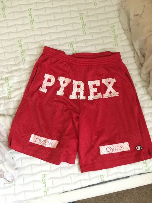 Pyrex Vision Red shorts | Grailed
