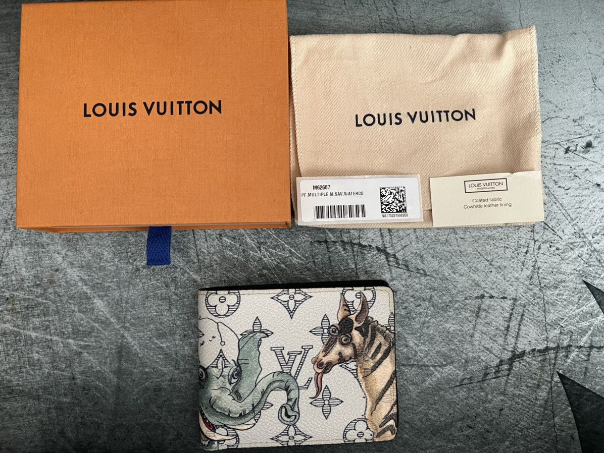 Louis Vuitton Louis Vuitton Chapman Brothers Savane Elephant Wallet ...